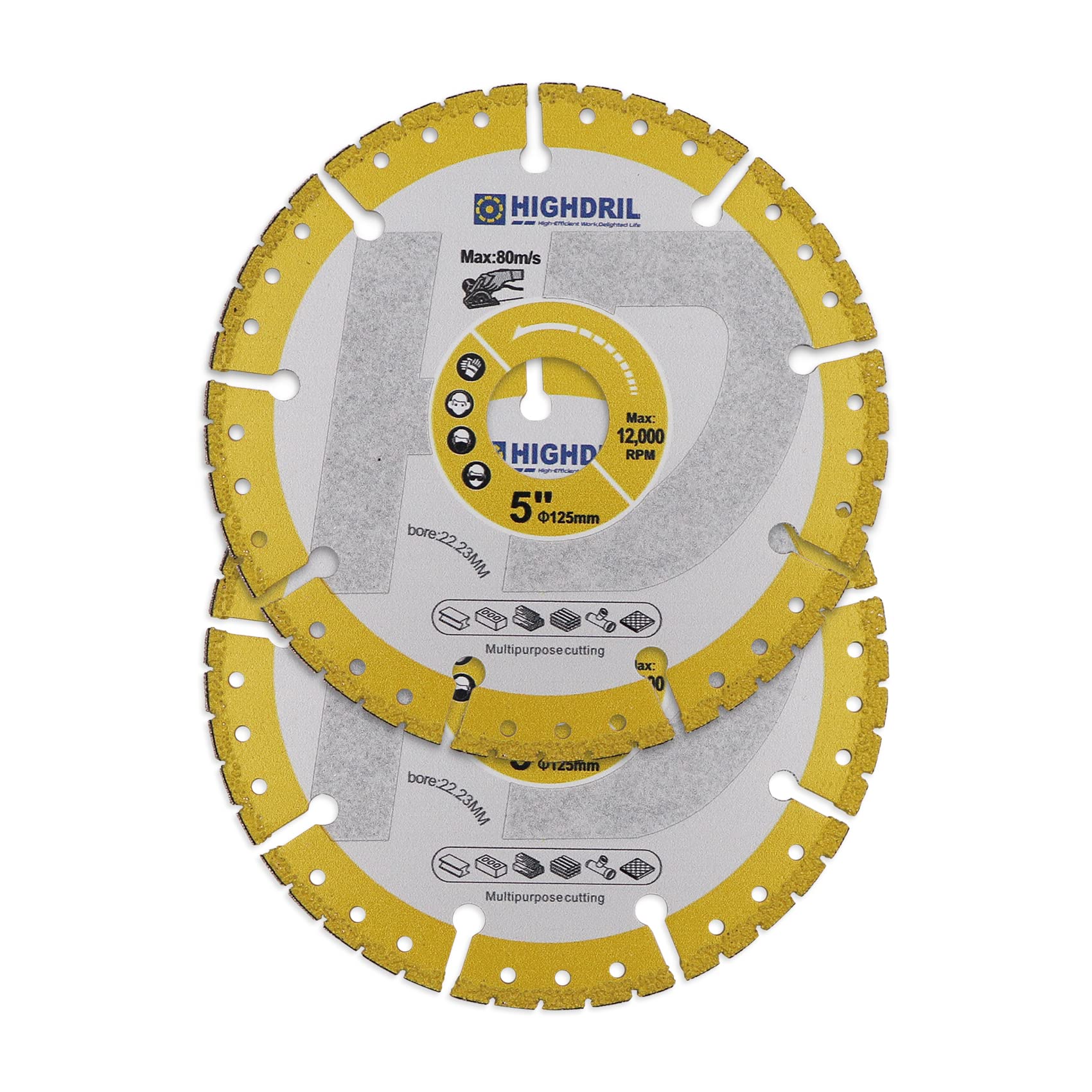 Snapklik.com : Diamond Metal Cutting Blade,2pcs 5 Inch/125mm Heavy Duty ...