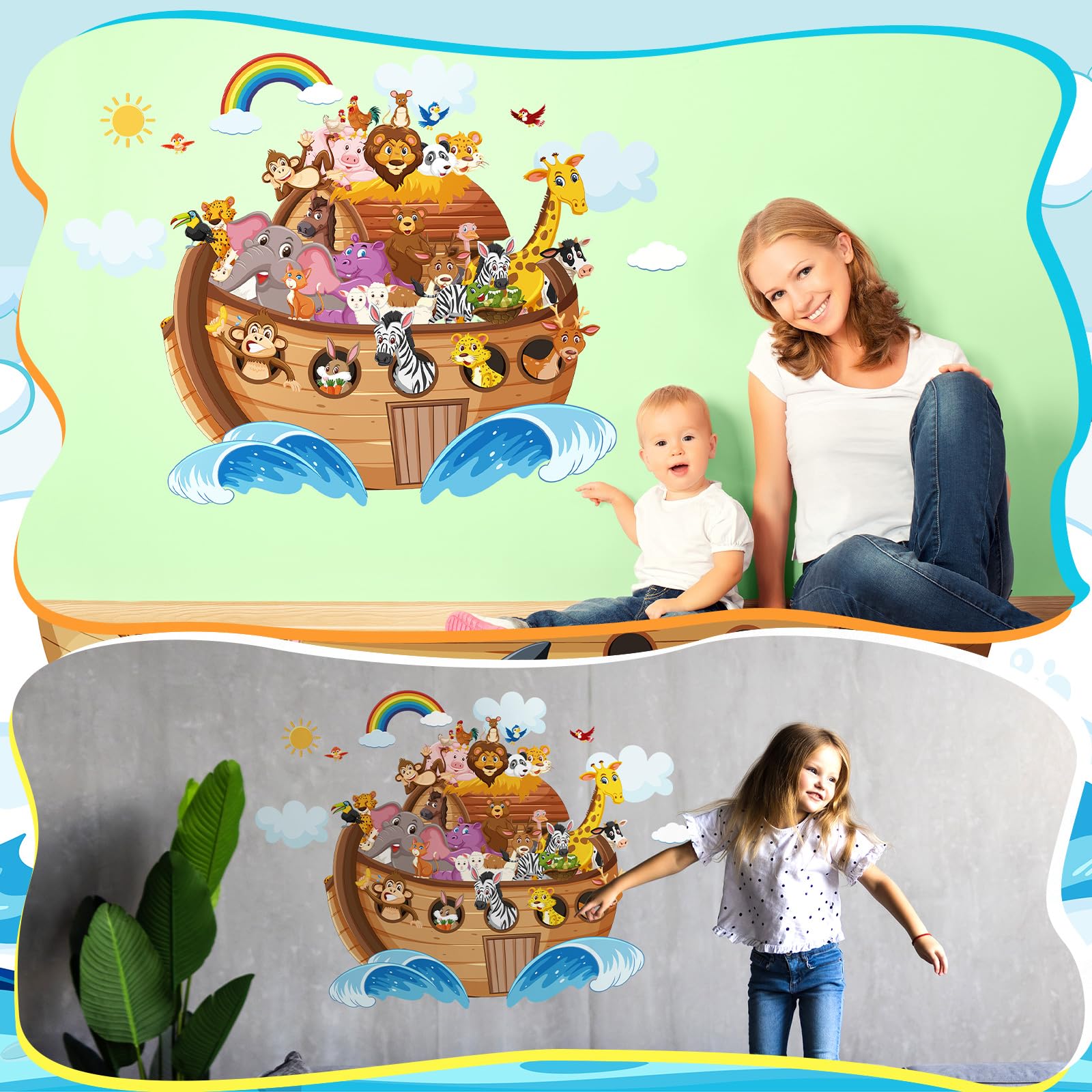 Snapklik.com : AmazingSpark Noahs Ark Stickers Decals Decorations Back ...