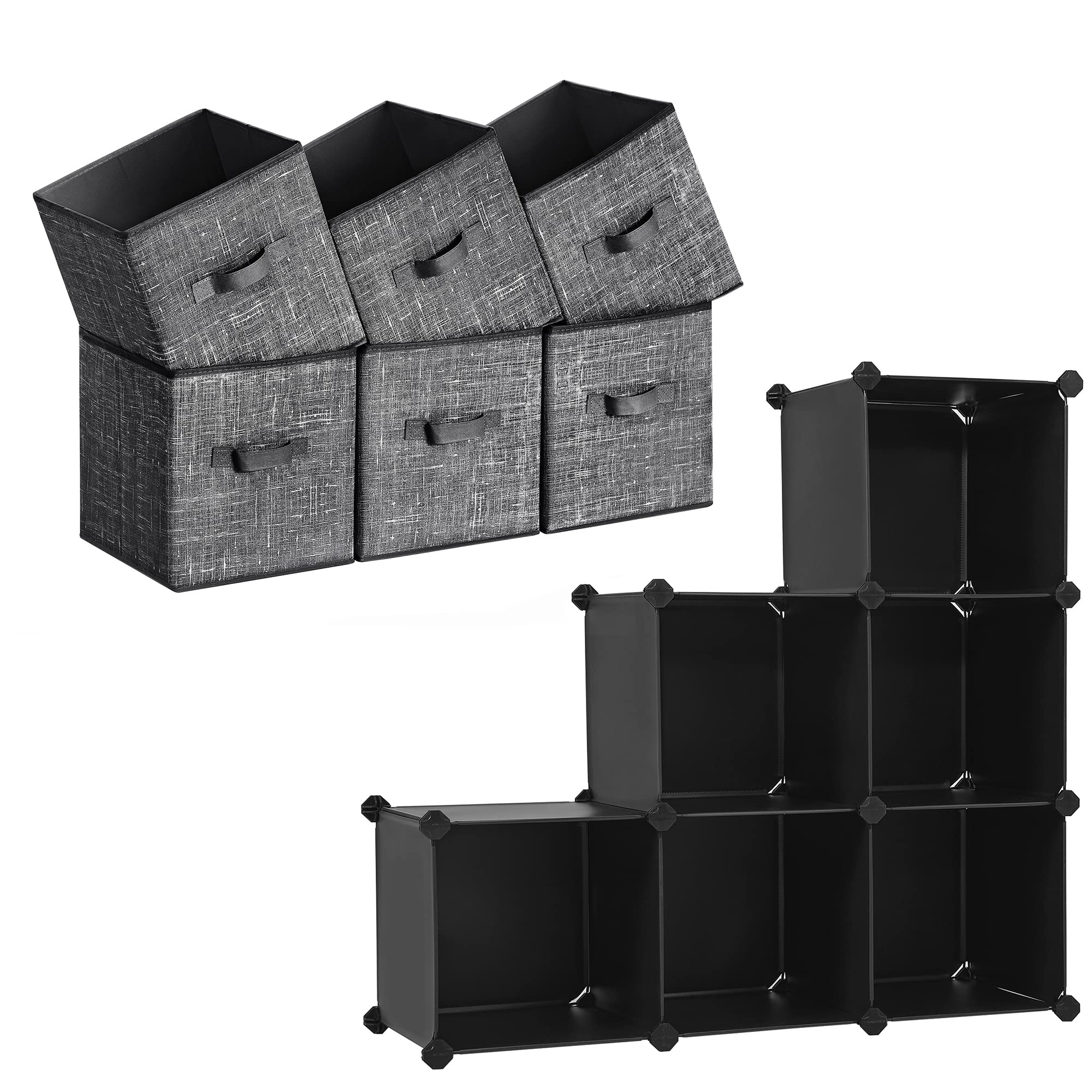 Amazon.com - SONGMICS Storage Cubes and Cube Storage Organizer Bundle ...