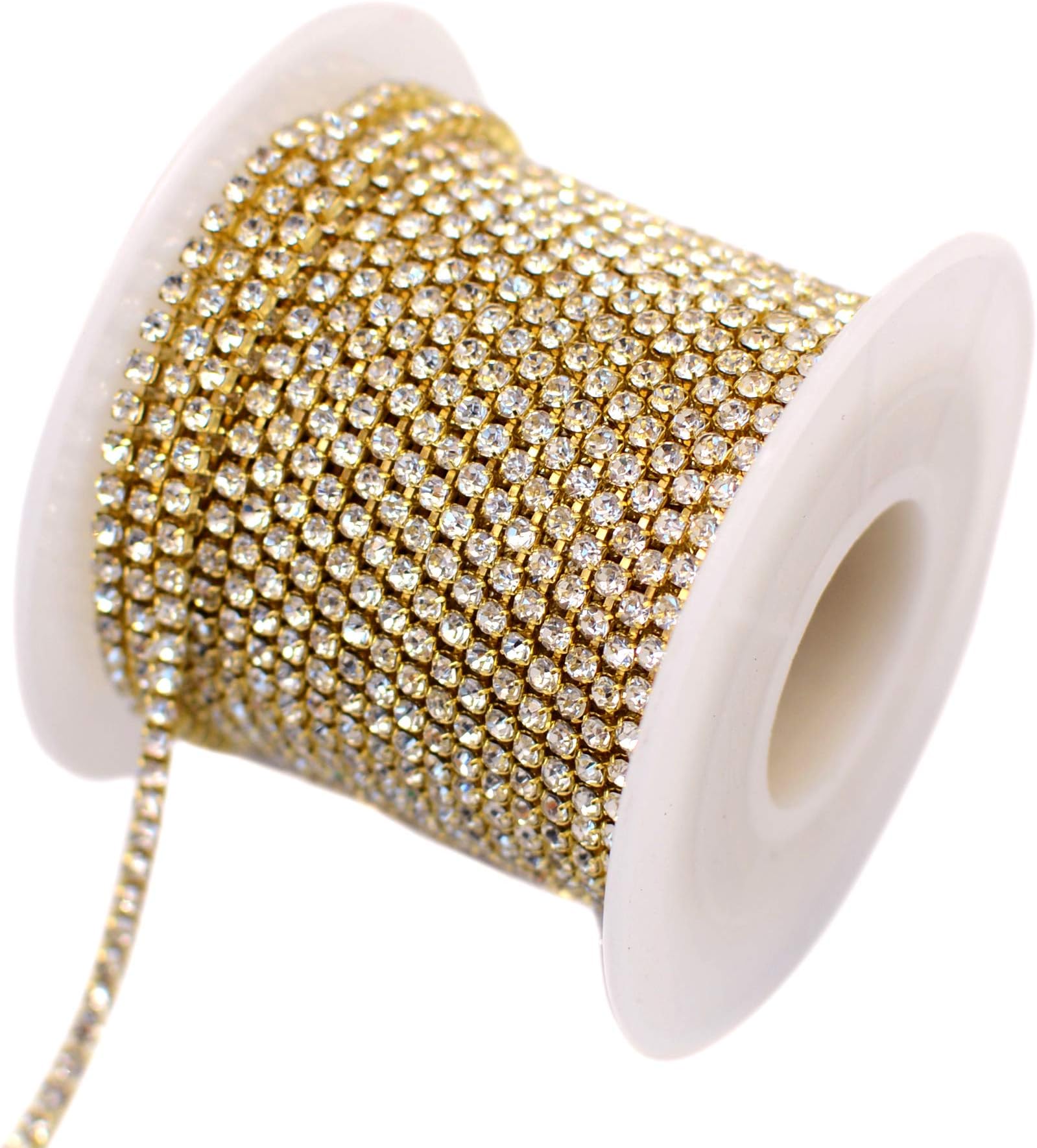 Amazon.com: Ltvystore 82Feet/25Meter Roll Gold Pearl String Party ...
