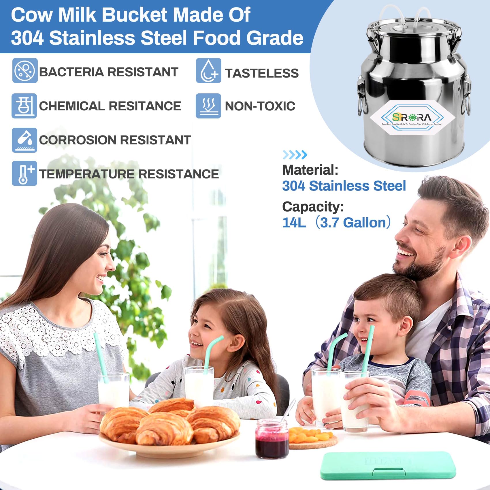 Snapklik.com : 14L Cow Milking Machine, Rechargeable Battery Adjustable ...