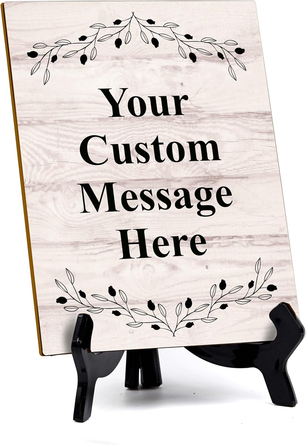 Amazon.com : Signs ByLITA Custom Personalized Rectangle Table Sign (6 ...