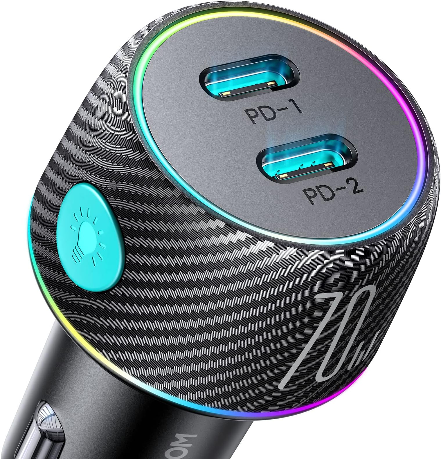 Amazon.com: 70W USB C Car Charger, Dual C Cigarette Lighter Super Fast ...