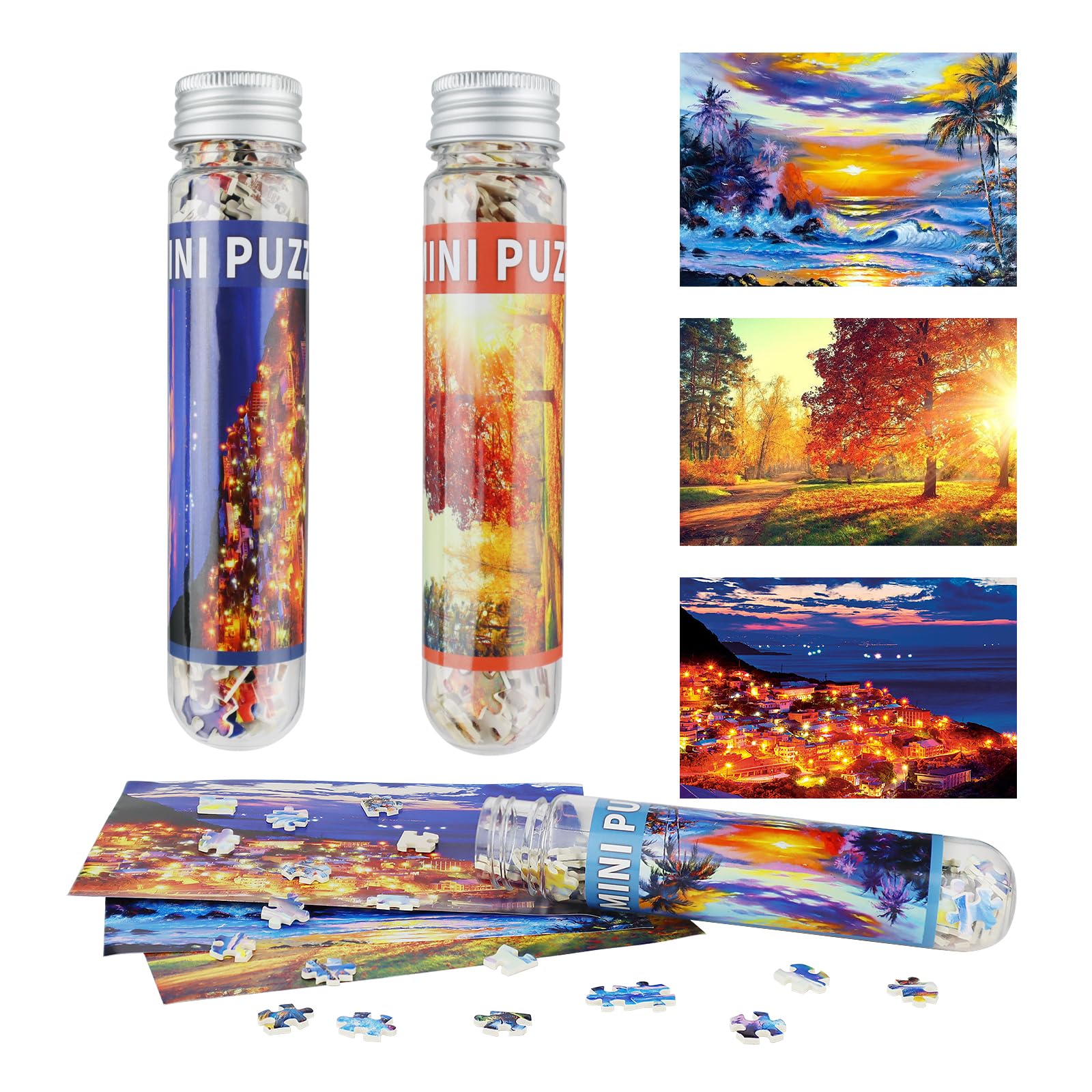 MISITU Small Puzzles for Adults Mini Puzzles 150 Pieces Micro Pieces ...