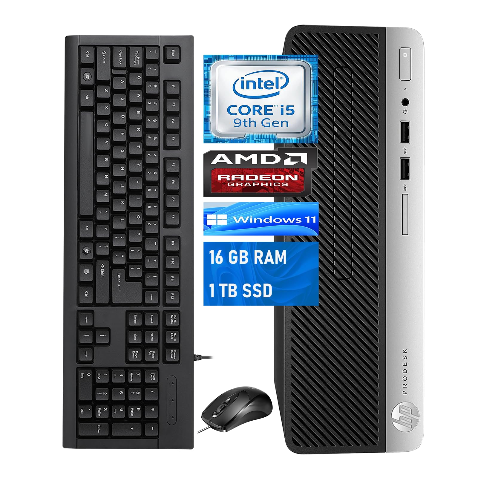 Amazon.com: HP ProDesk 400 G6 SFF Gaming Desktop PC, Core i5-9500 3 ...