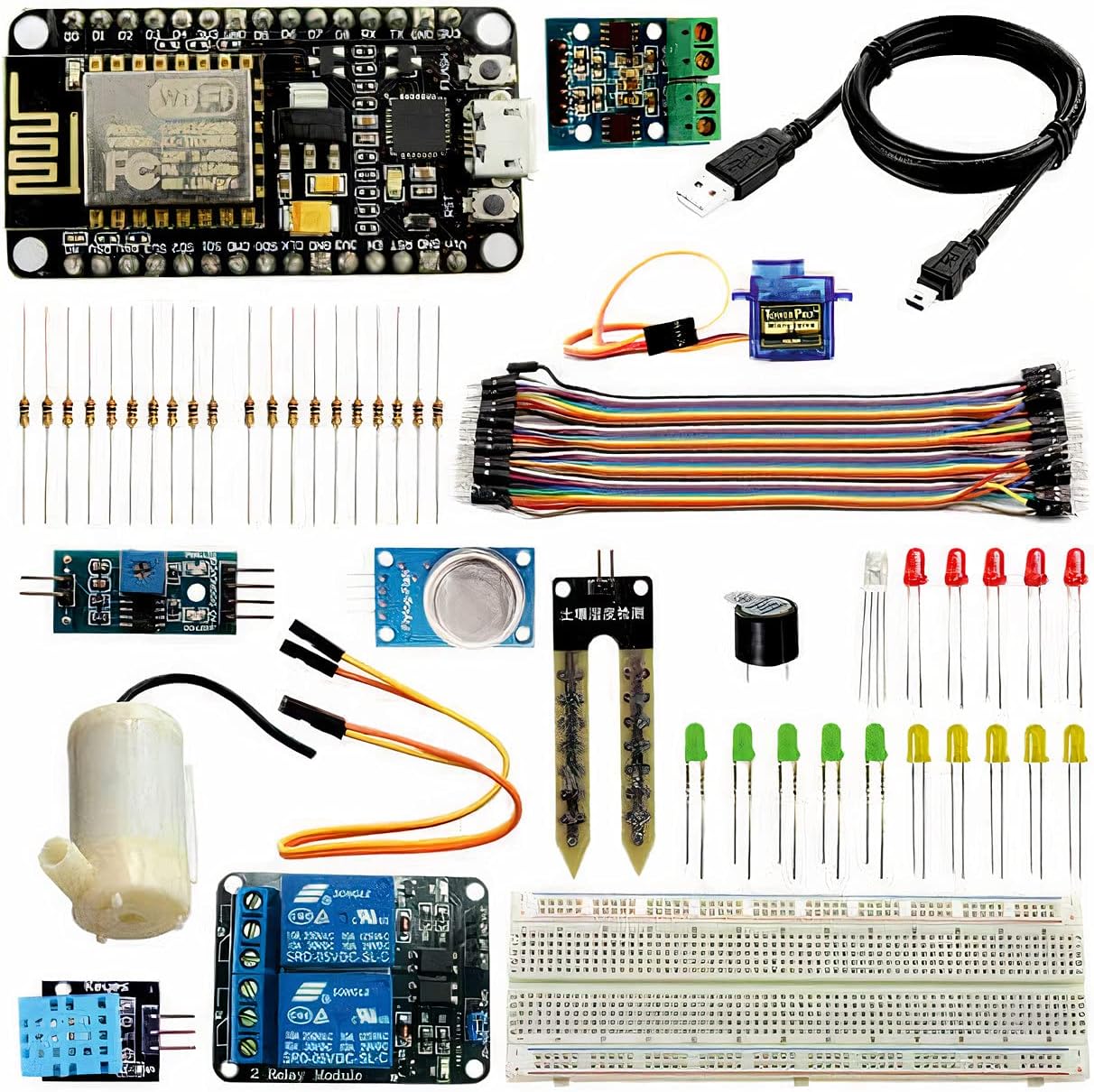 Robotistan Nodemcu ESP8266 IoT Starter Kit – Smart Electronic IoT Projects – DIY Automated Home ...