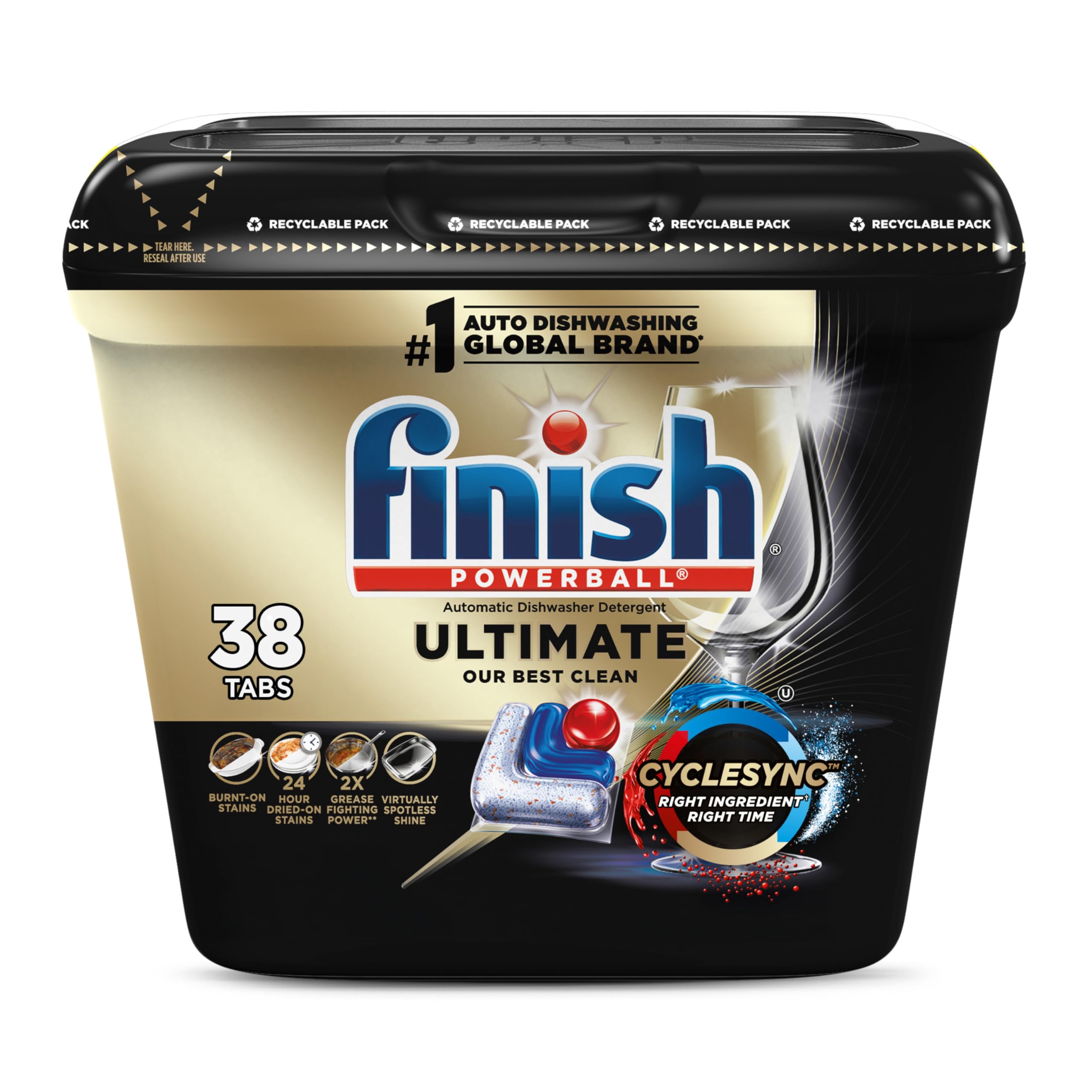 Amazon.com: Finish Ultimate Dishwasher Tabs, No Pre-Rinse Dishwasher ...