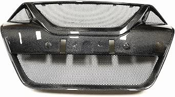Fiberglass Carbon Fiber Front Grille Grills Car Upper Bumper Hood Mesh ...