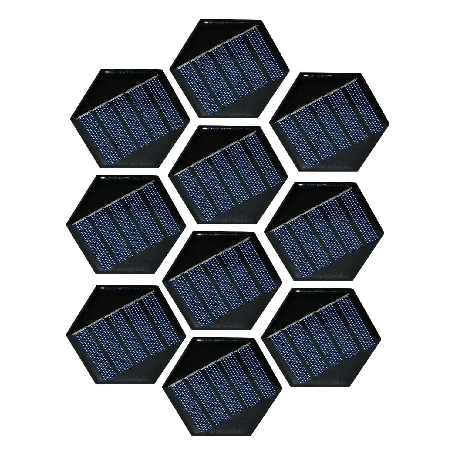 10Pcs Mini Solar Panels for Solar Power, 2.5V 80mA Mini Solar Panel Kit ...