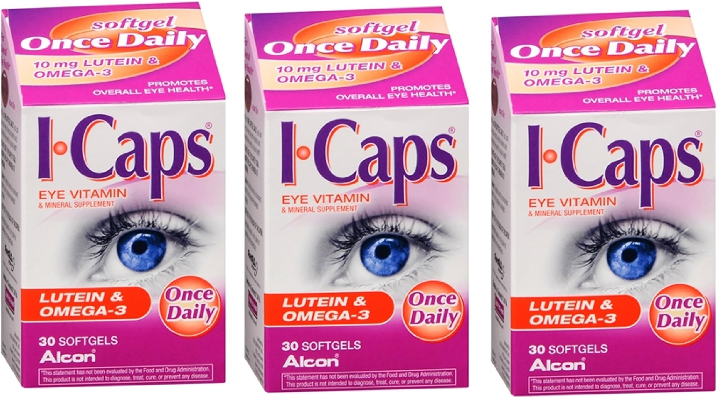 Amazon.com: Icaps Lutein and Omega-3 Eye Vitamin and Mineral Supplement ...
