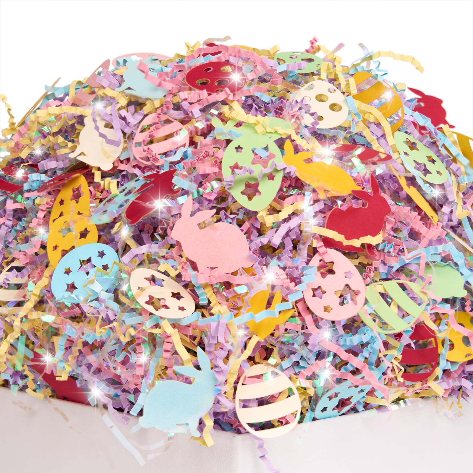 Amazon.com: PAPER FAIR 1 LB Iridescent Easter Grass Crinkle Cut Paper w ...