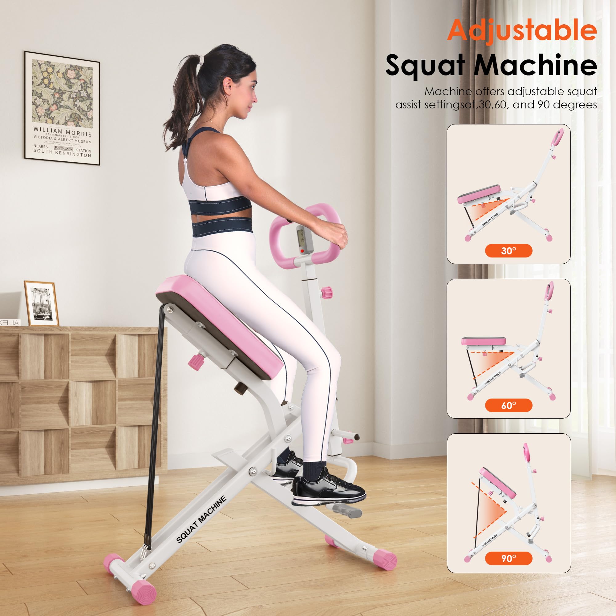 Snapklik.com : SogesHome Squat Machines Rowing Machine, Foldable & Full ...