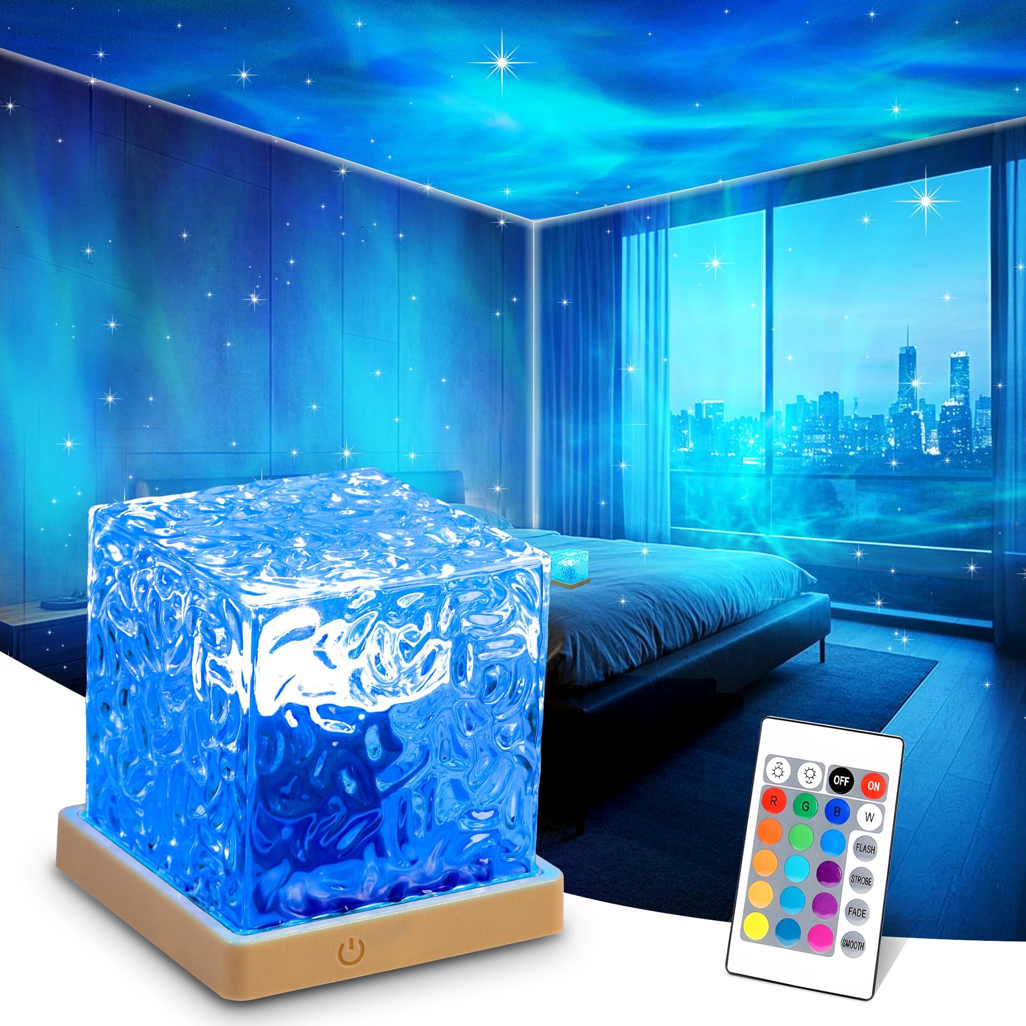 Northern Lights Projector, 16 Colors Galaxy Projector for Bedroom with ...