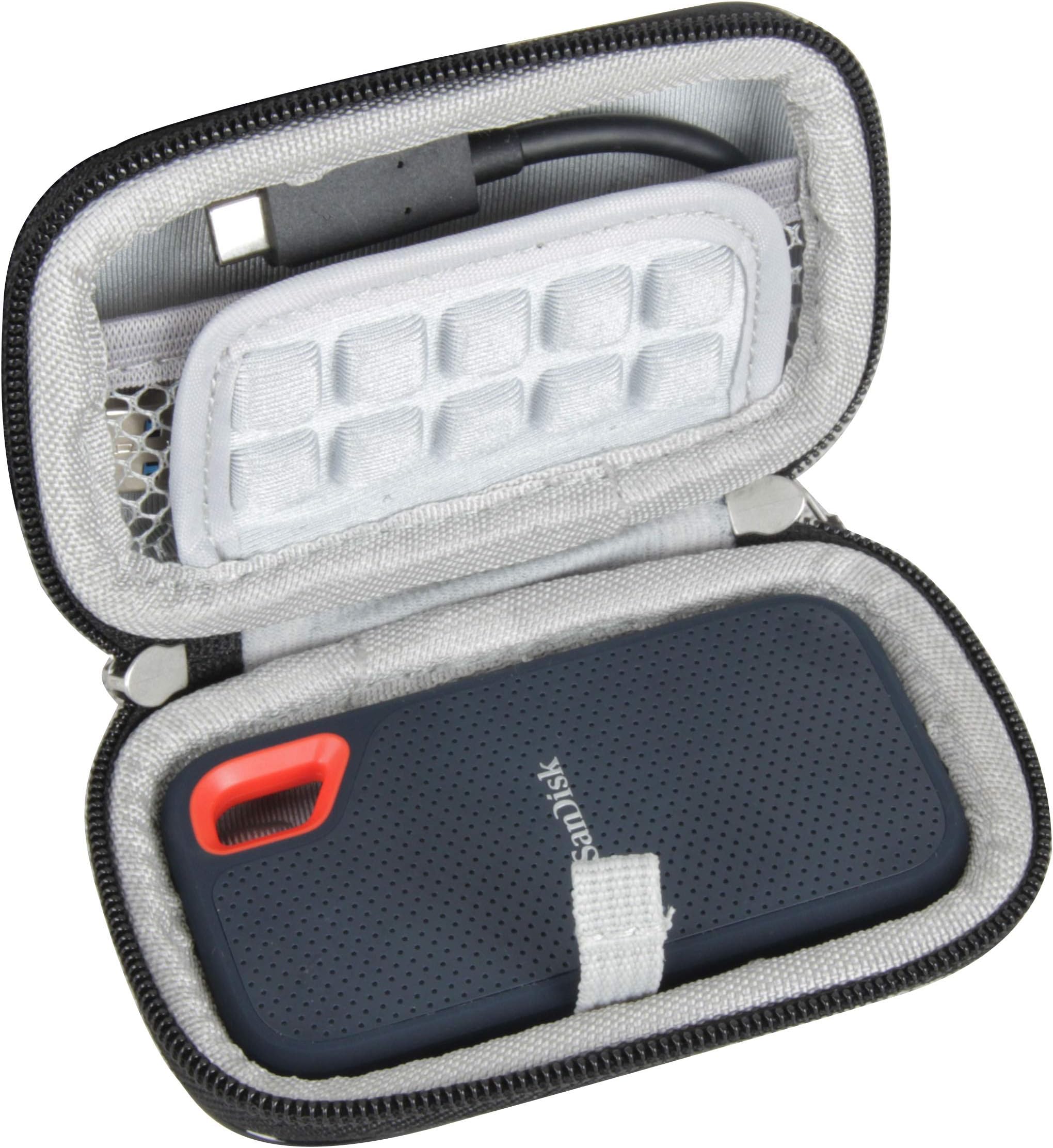 Hard EVA Travel Case for SanDisk Extreme Portable SSD Solid State Drive ...