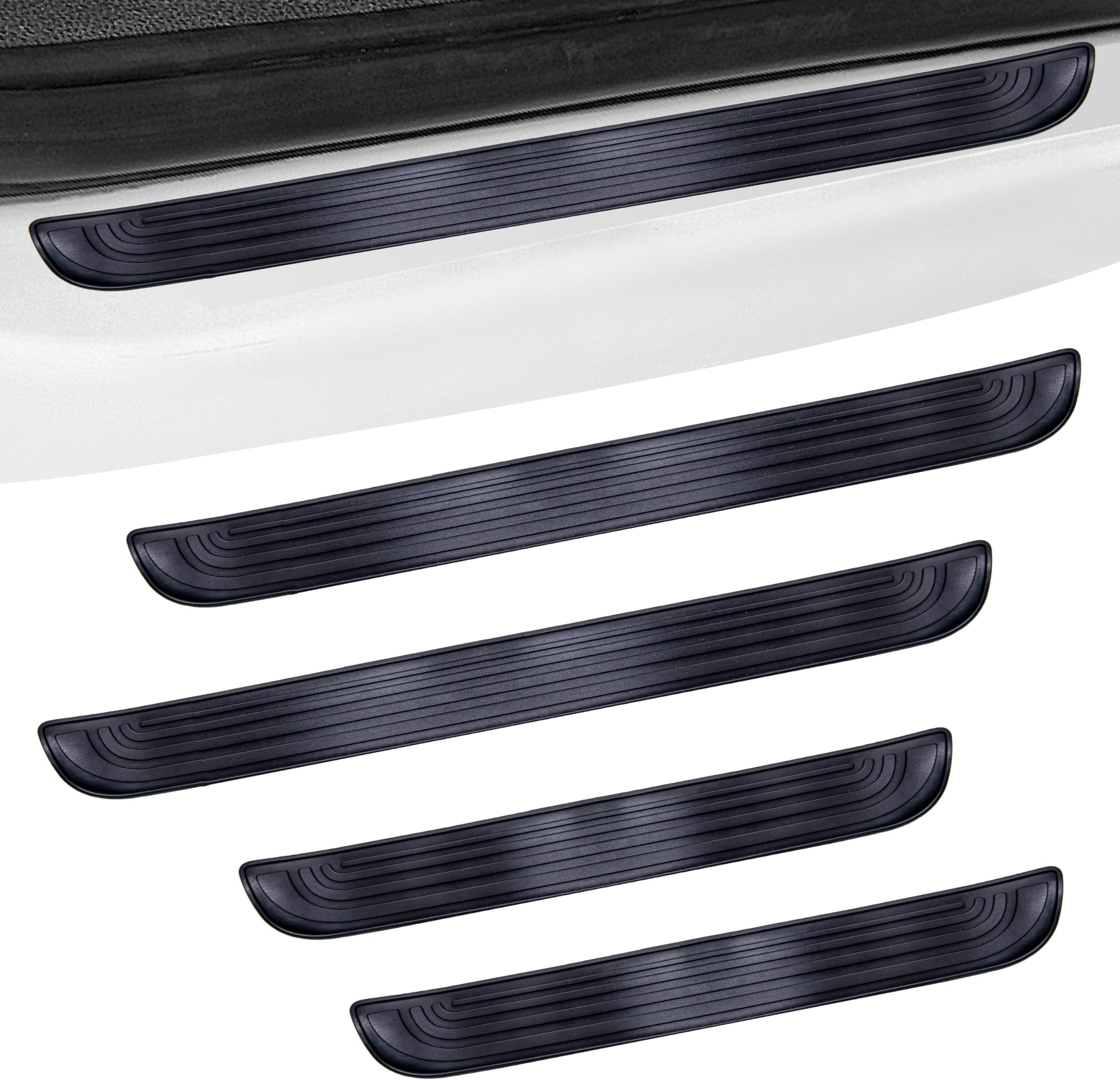 Amazon.com: MLAHUIER 4PCS Car Door Sill Strip Protector, Auto Door ...