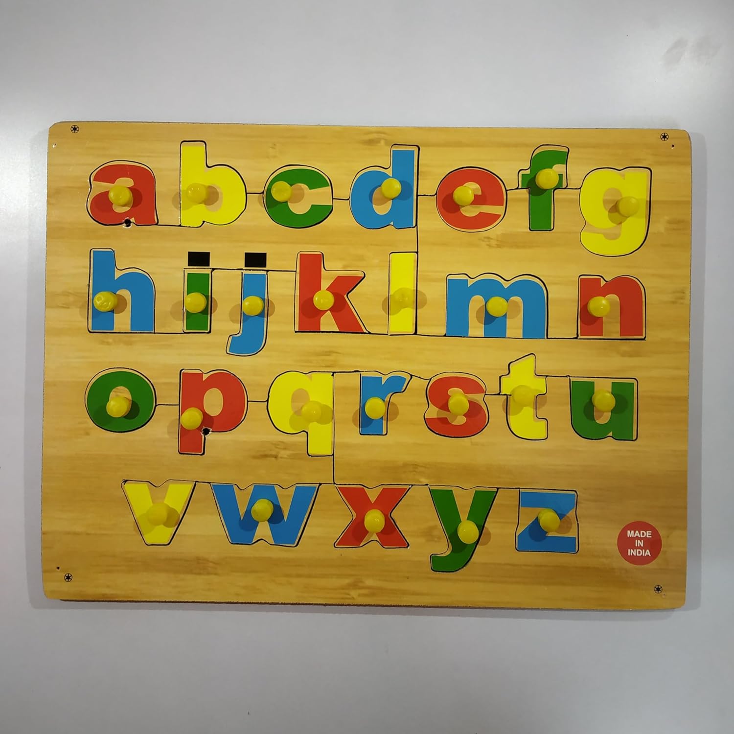 Glorious Enterprises English Alphabets Learning Puzzle with Knob for ...