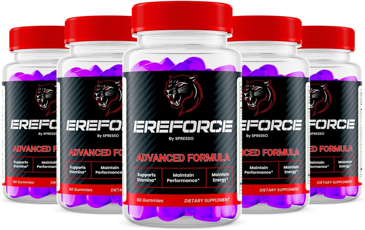 Amazon.com: (5 Pack) Ereforce Gummies, All Natural Ereforce Advanced Formula for Maximum ...