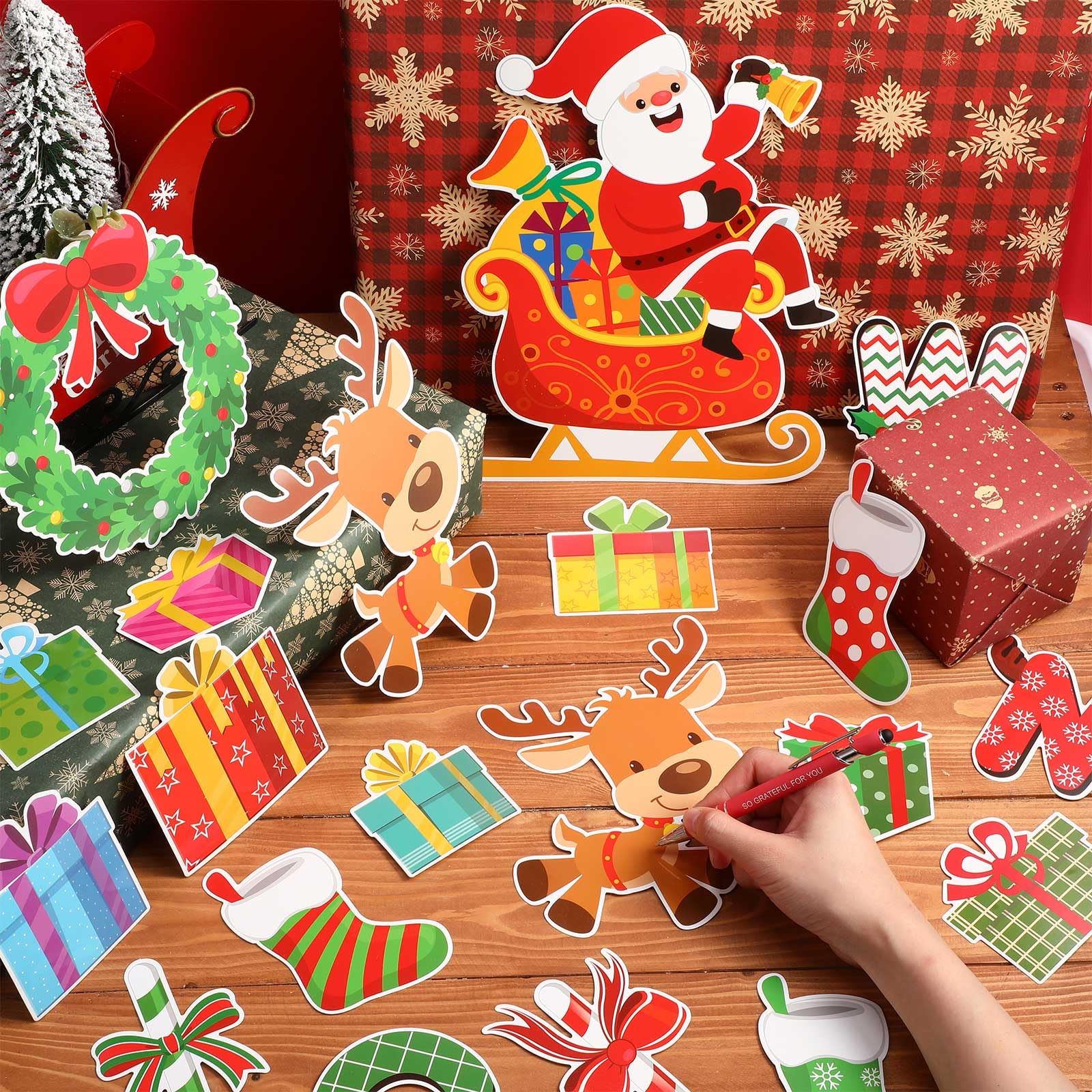 Snapklik.com : Pasimy Merry Christmas Bulletin Board Decorations Set ...