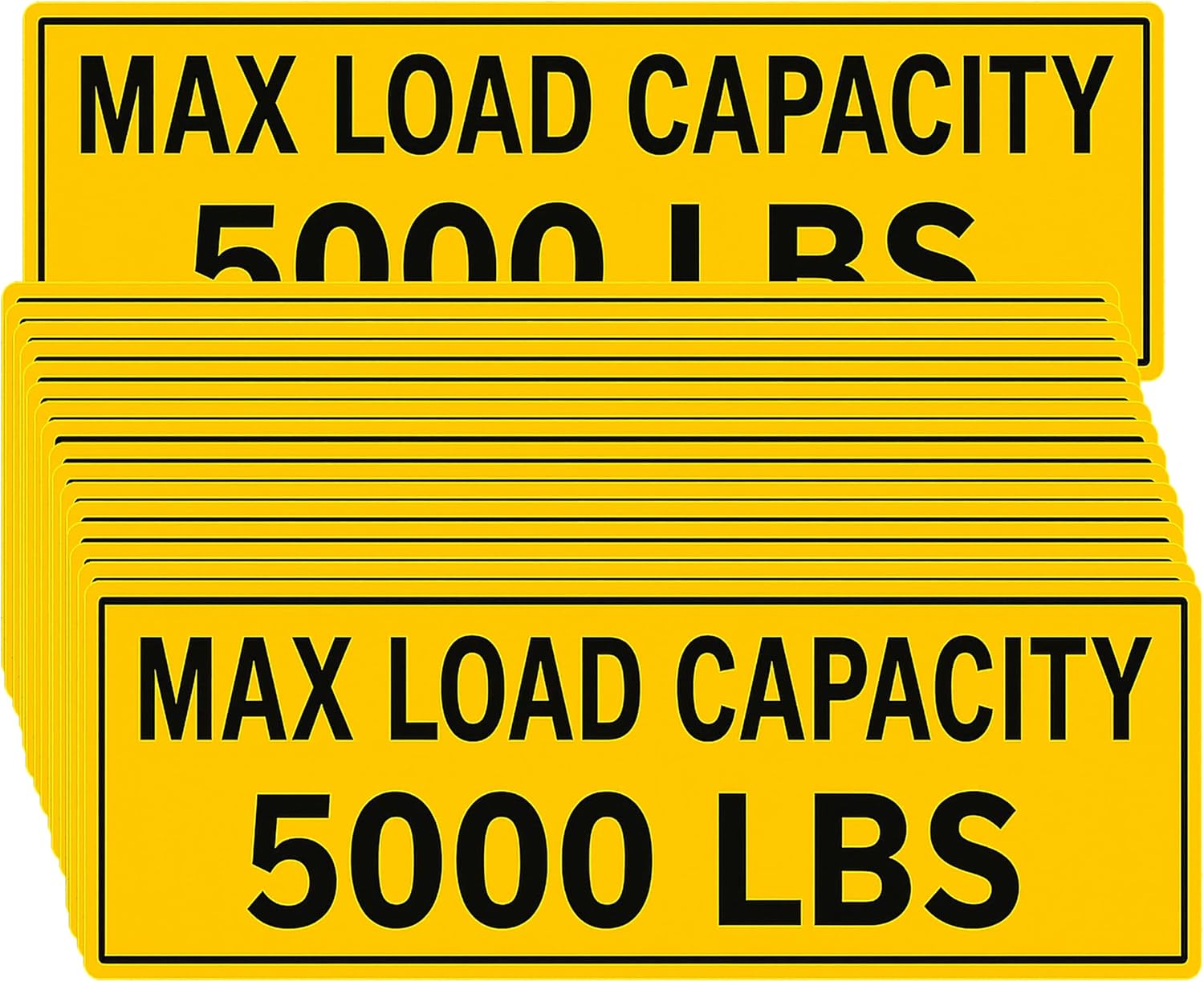 Amazon.com: 32Pcs(5.5"x2") - MAX LOAD CAPACITY 5000 LBS Sign Sticker ...