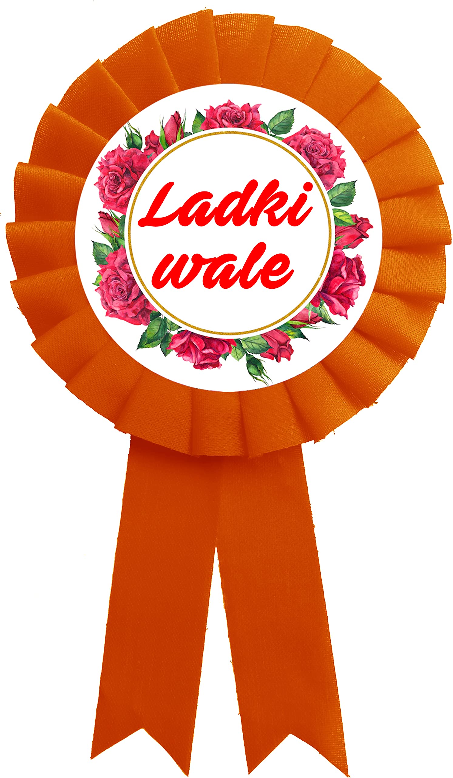 Nepali Ribbon Batch Design Felt + Paper Badge