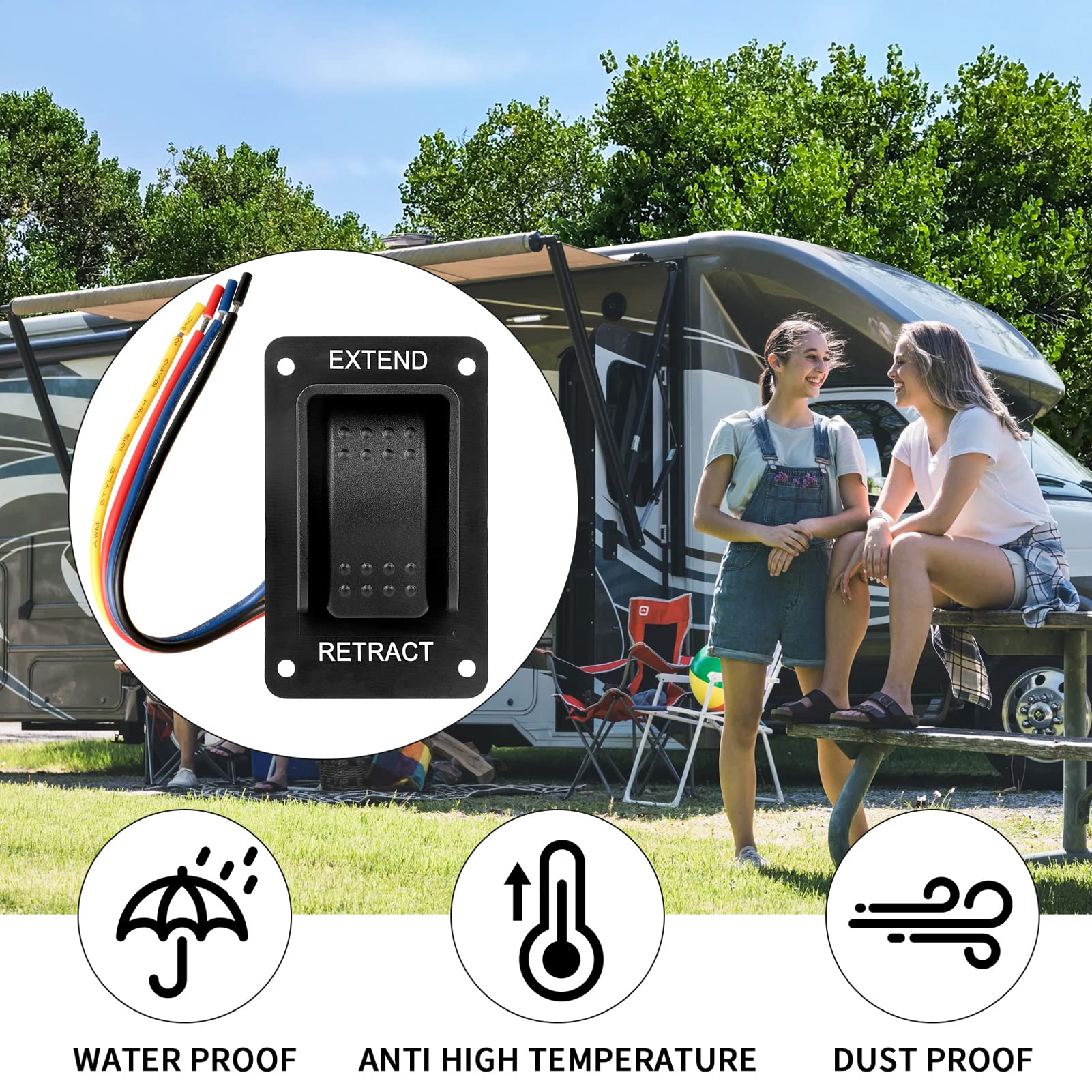 Snapklik.com : NOVINO Power Stabilizer Switch,Waterproof Electric Jack ...