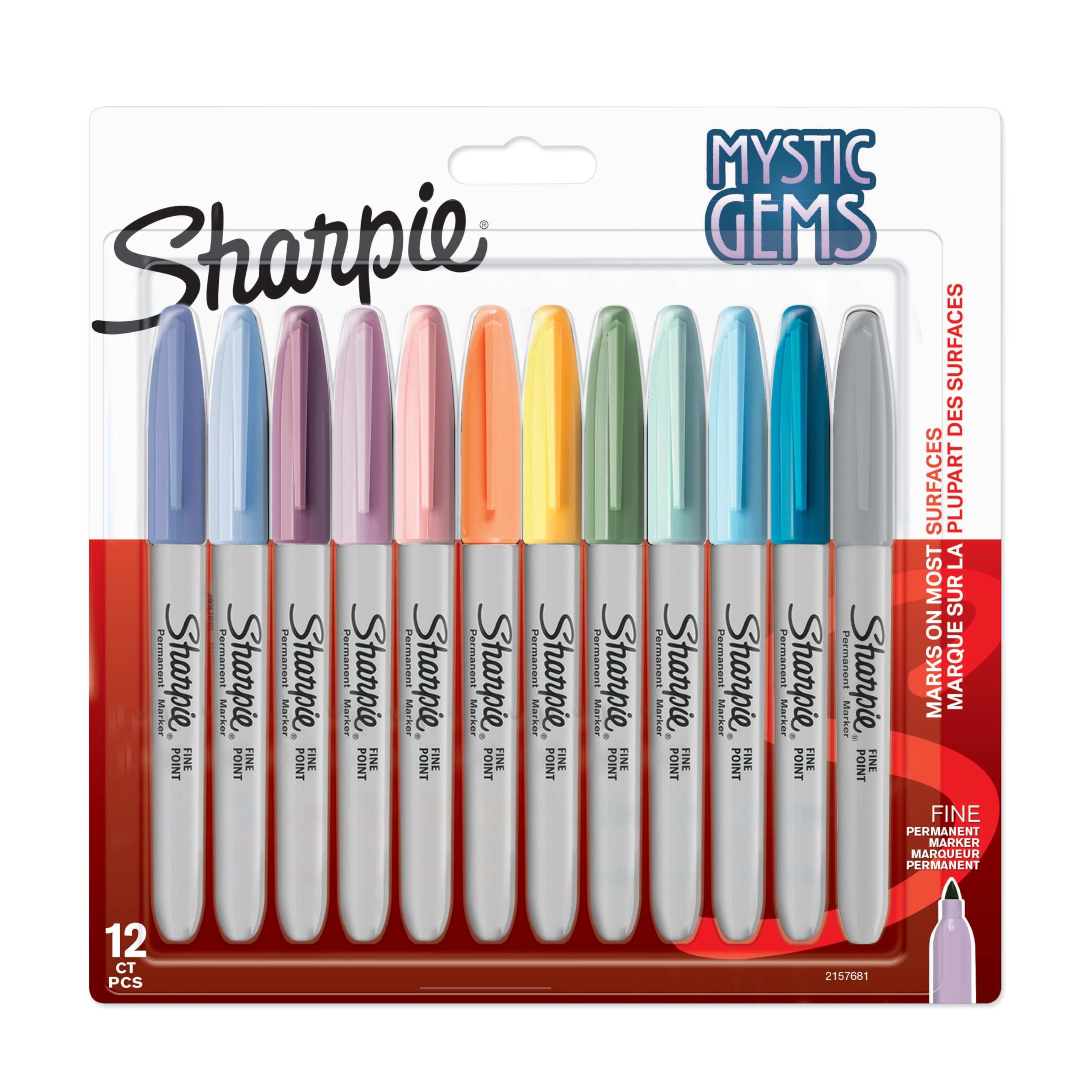 Sharpie Mystic Gems Markers pack of 12 : Amazon.co.uk: Stationery ...