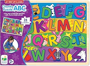 Amazon.com: The Learning Journey My First Lift & Learn Chunky Puzzle - ABC - Educational Toddler ...