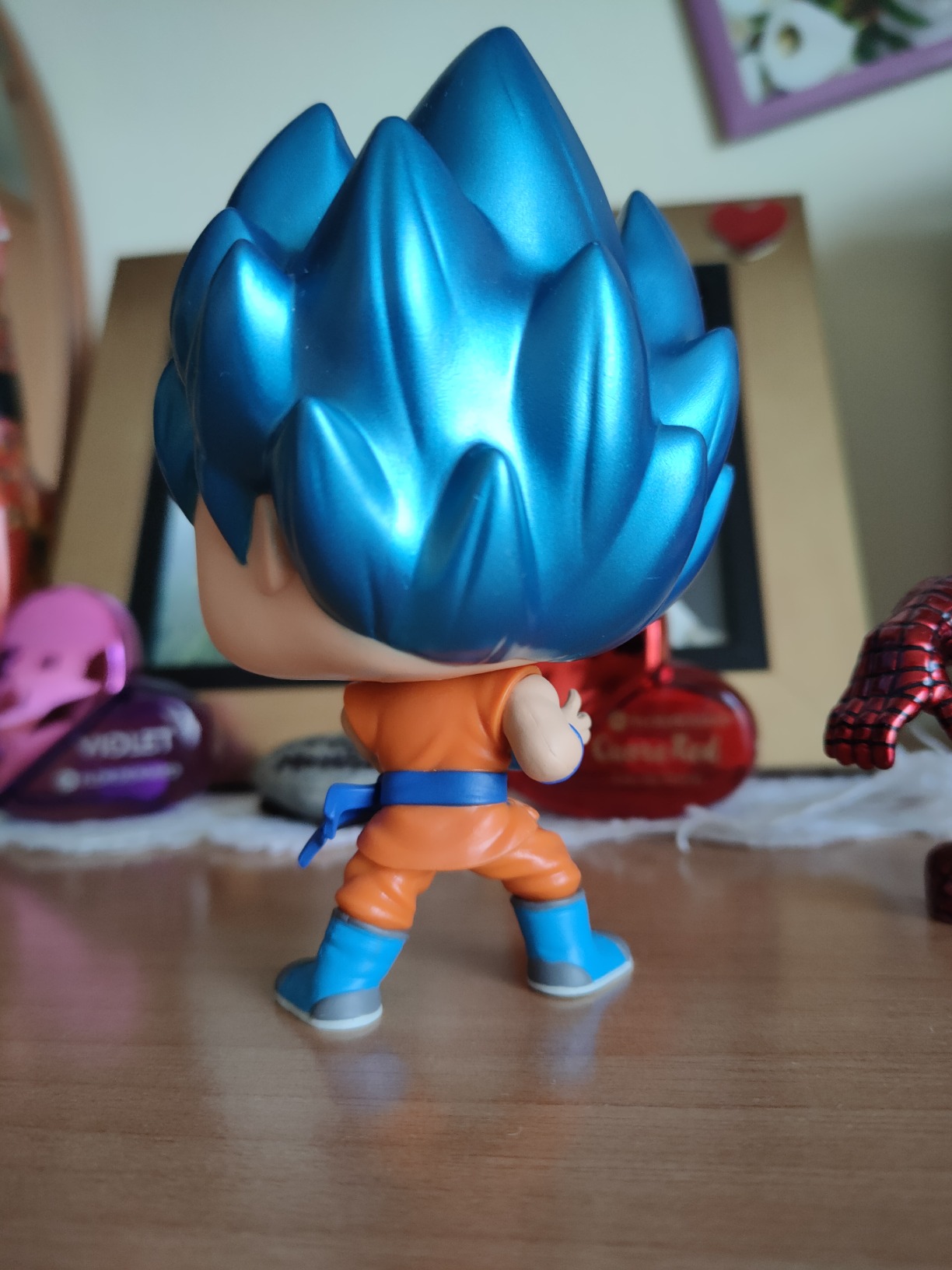 POP Funko 37691 Dragon Ball Super - SSGSS Goku Kamehameha Metallic ...
