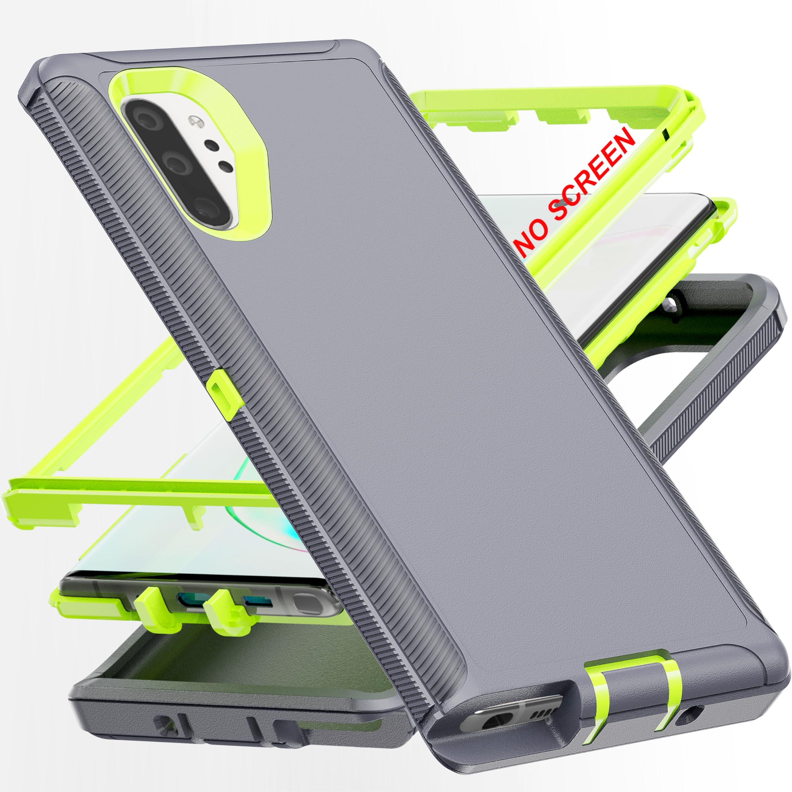 Amazon.com: AYMECL for Note 10+ Case,Samsung Note 10 Plus Case [Military Grade] 3 in 1 Full Body ...