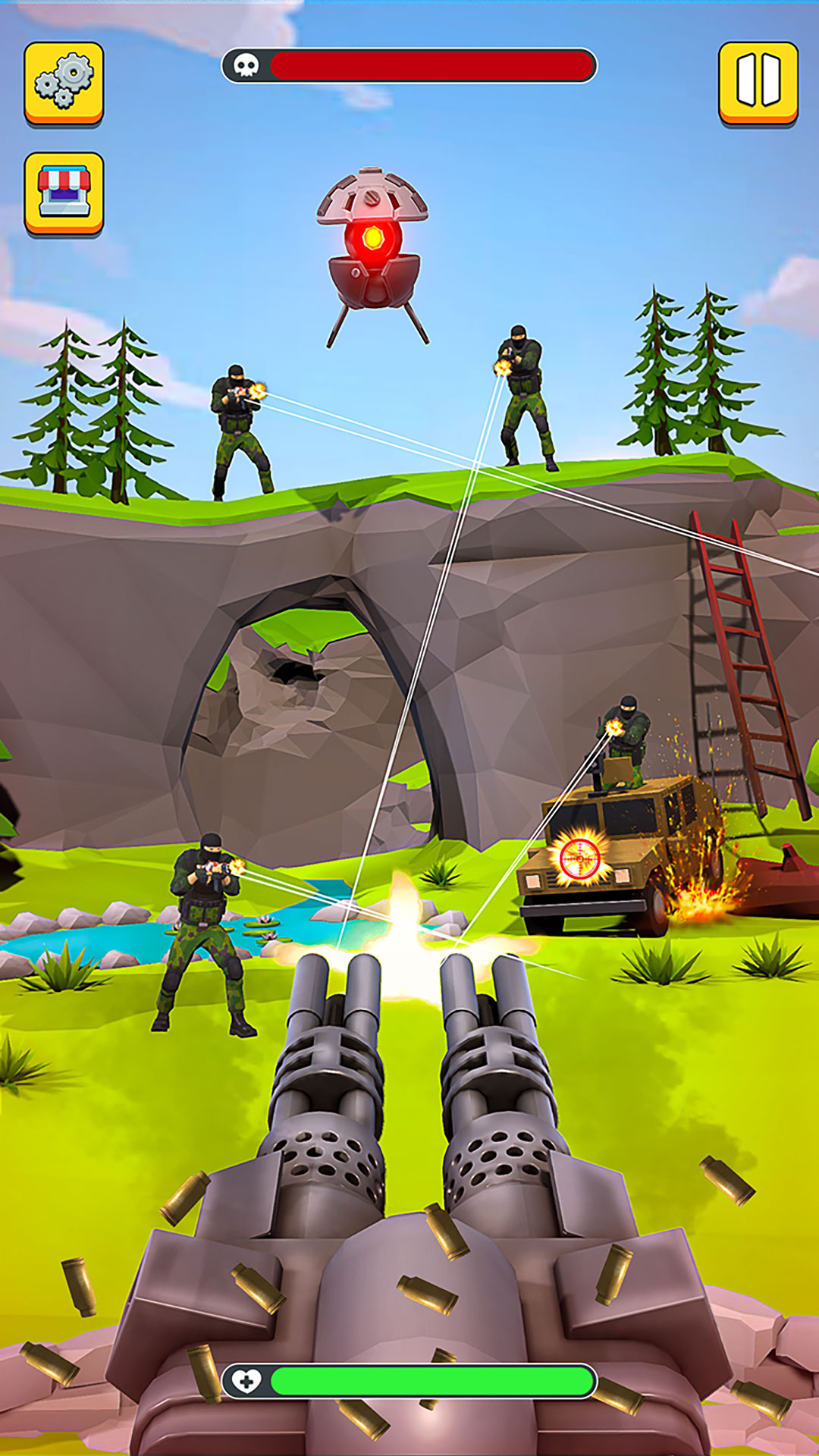 Machine Guns Shooter Game 2025 - Commando Artillery Shooting Games ...