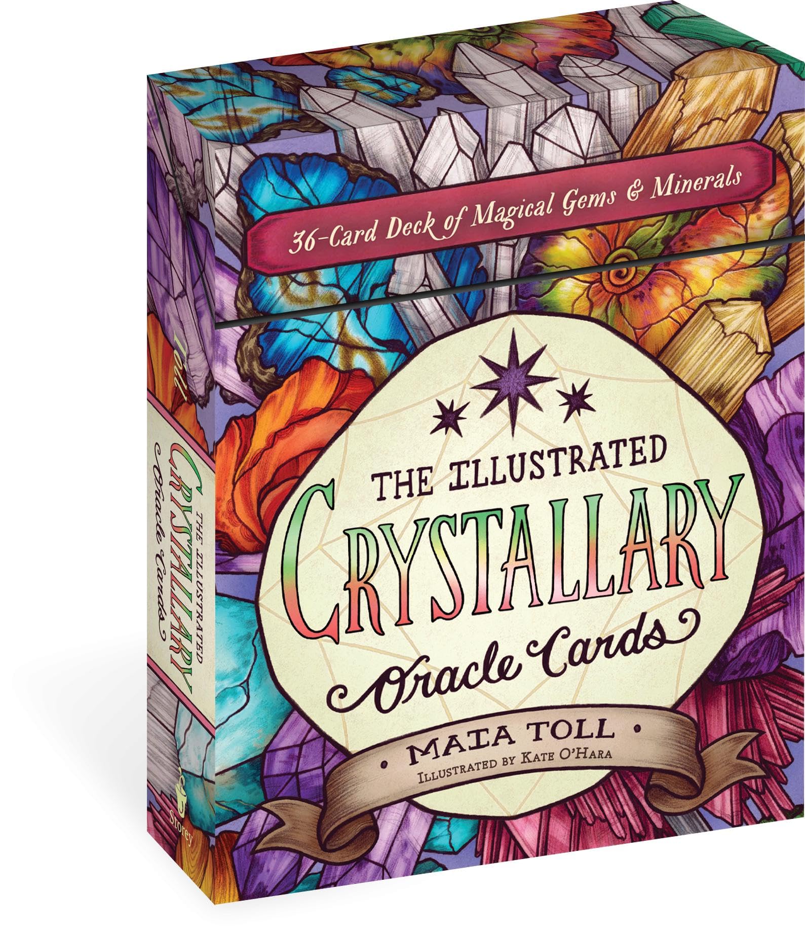 The Illustrated Crystallary Oracle Cards: 36-Card Deck of Magical Gems ...