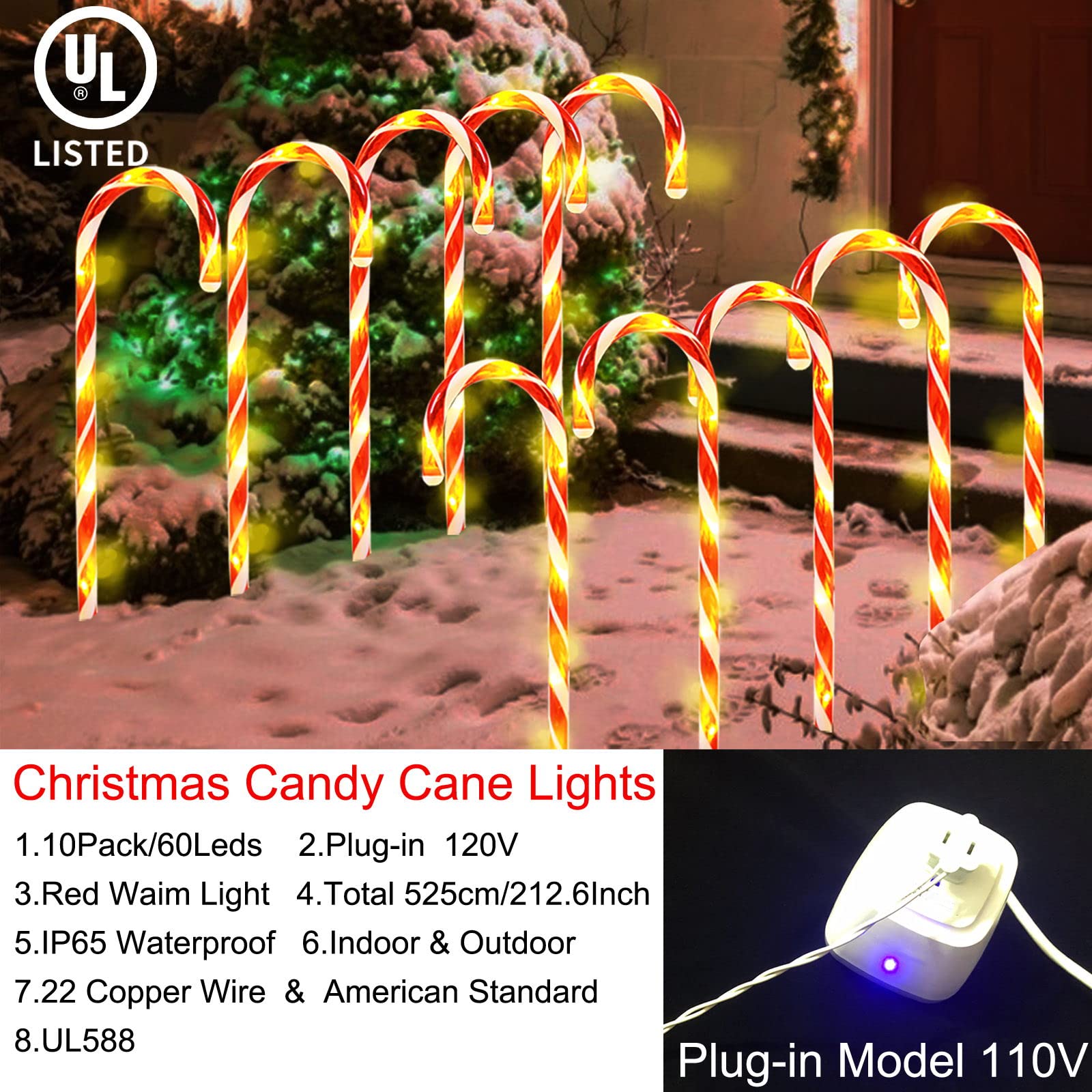 Christmas Candy Cane String Lights (Set Of Candy Canes) – Next Deal ...