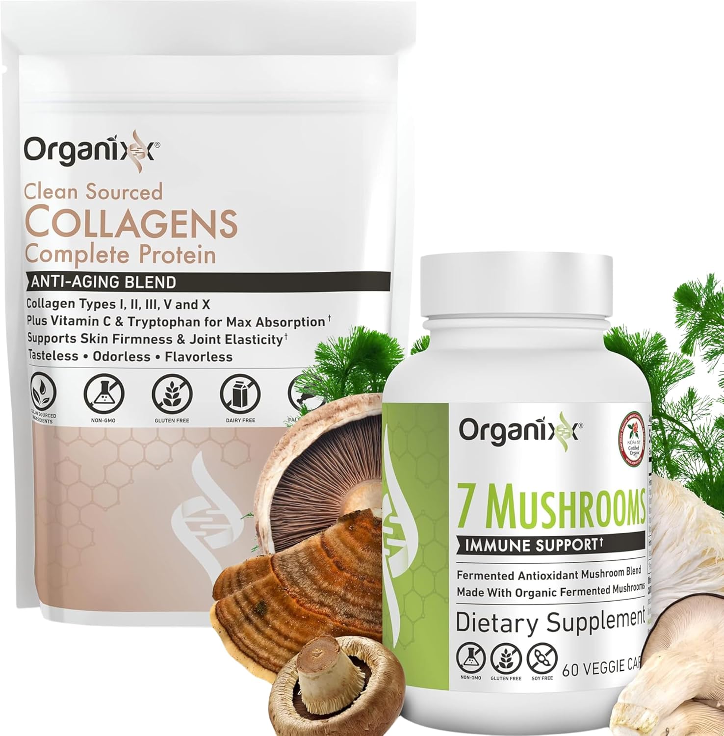 Amazon.com: Organixx Clean Sourced Collagen Powder, Unflavored, 20 ...