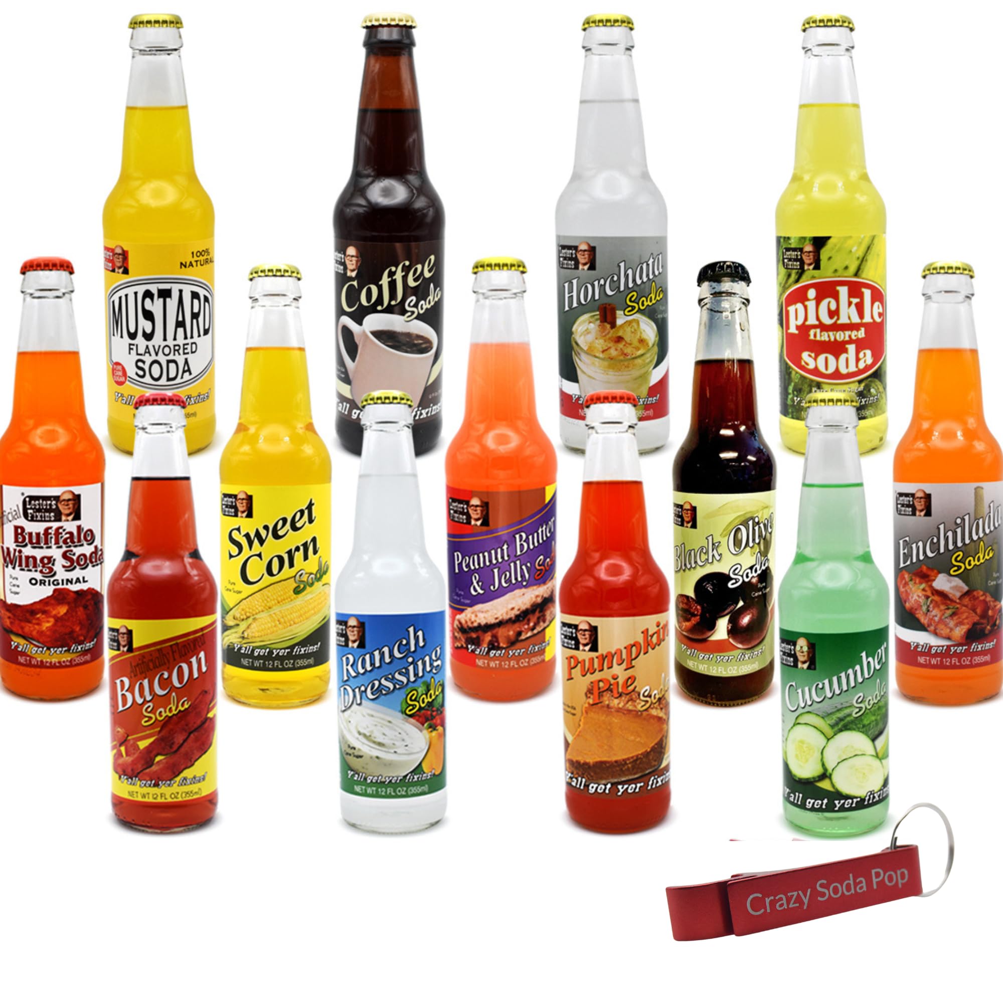 Amazon.com : Lester's Fixins 12 PACK Outrageous Wild Crazy Unique ...