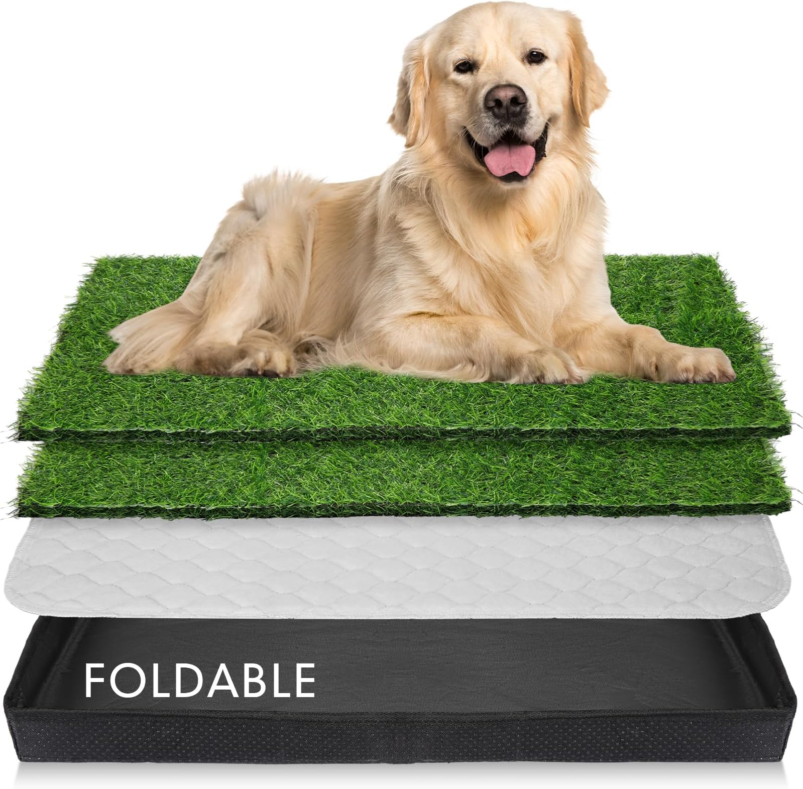 Amazon.com : Menkxi 35'' x 22.6'' Dog Grass Pad Large Patch Potty with ...