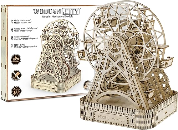 Amazon.com: Wooden.City Ferris Wheel - 3D Wooden Model Kits for Adults ...