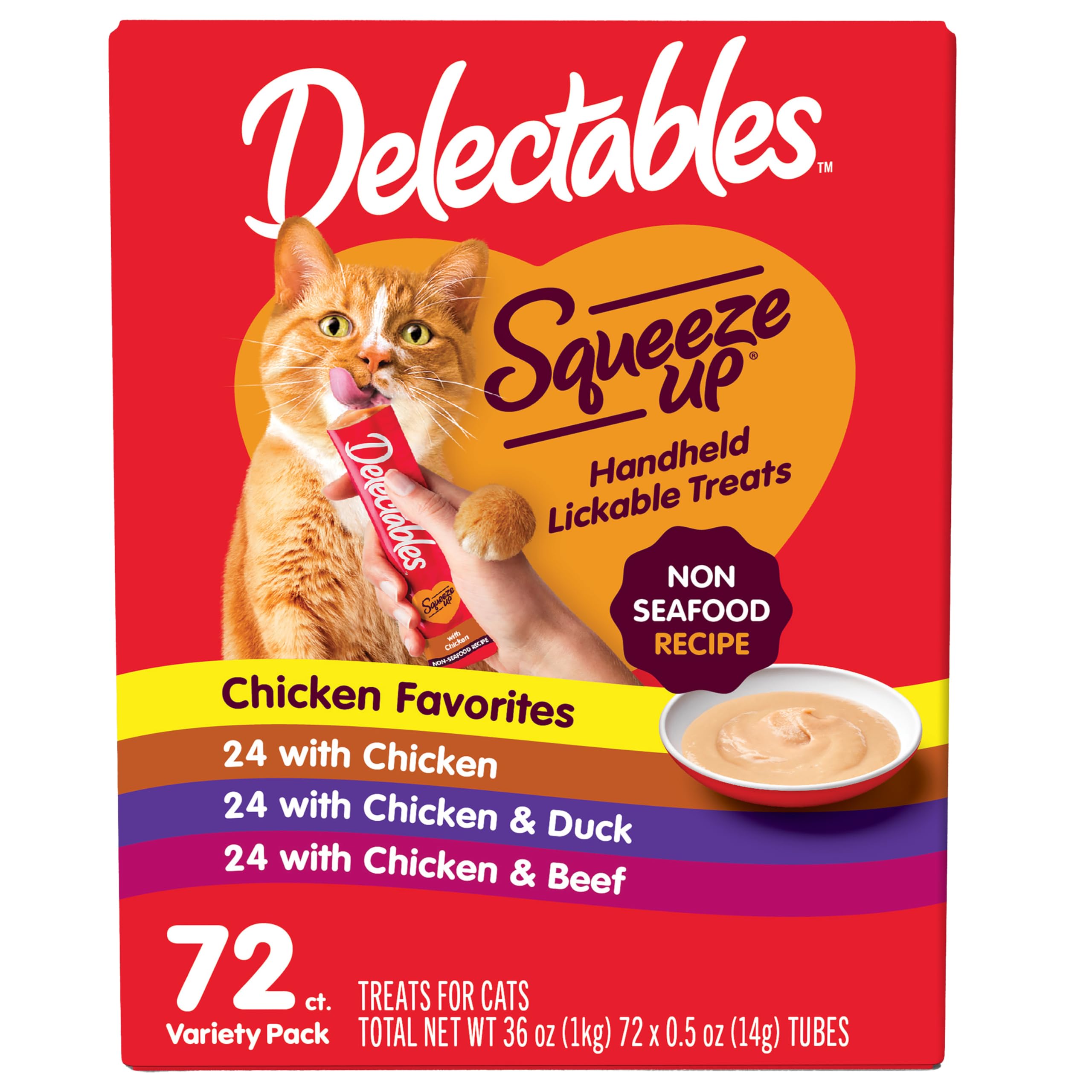 Amazon.com: Delectables Squeeze Up Non-Seafood Variety Pack, Creamy ...