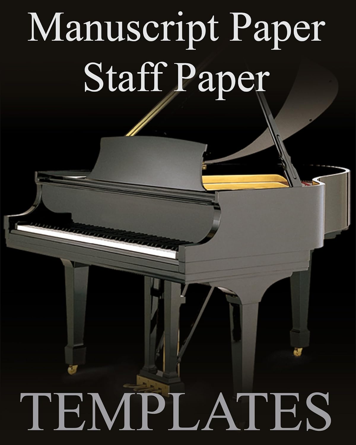 Amazon.com: 3,490 Manuscript Paper, Music Paper, Staff Paper, Guitar ...
