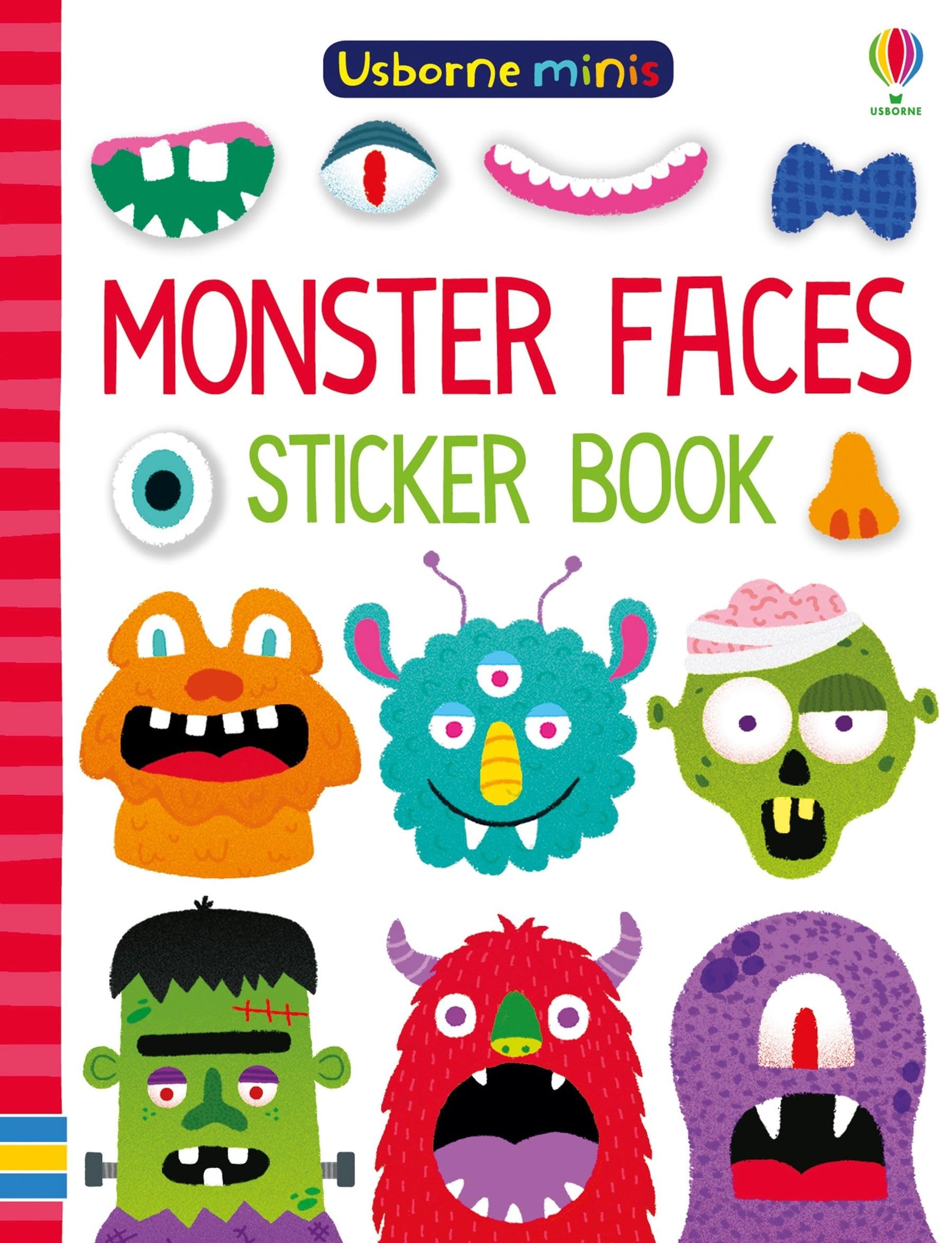 Monster Faces Sticker Book (Usborne Minis): Amazon.co.uk: Sam Smith ...