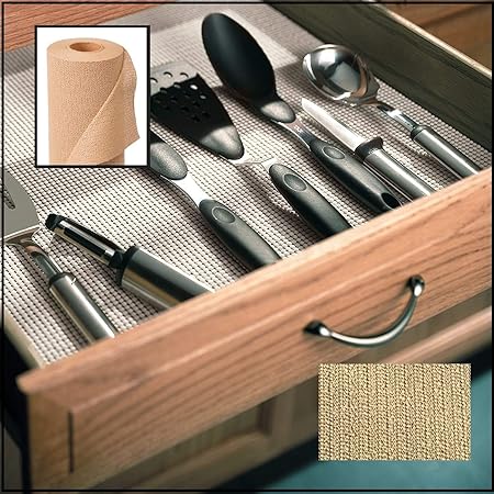Non Slip Mat Kitchen Drawer Liner Cupboard Rubber Gripper Anti Skid ...