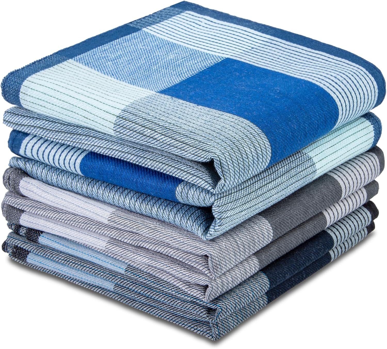 Amazon.com: Men's Soft Cotton Handkerchiefs with Elegant Pattern in ...