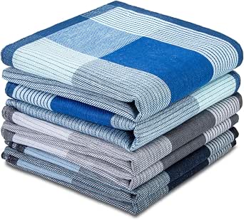 Men's Soft Cotton Handkerchiefs with Elegant Pattern in Assorted Color ...