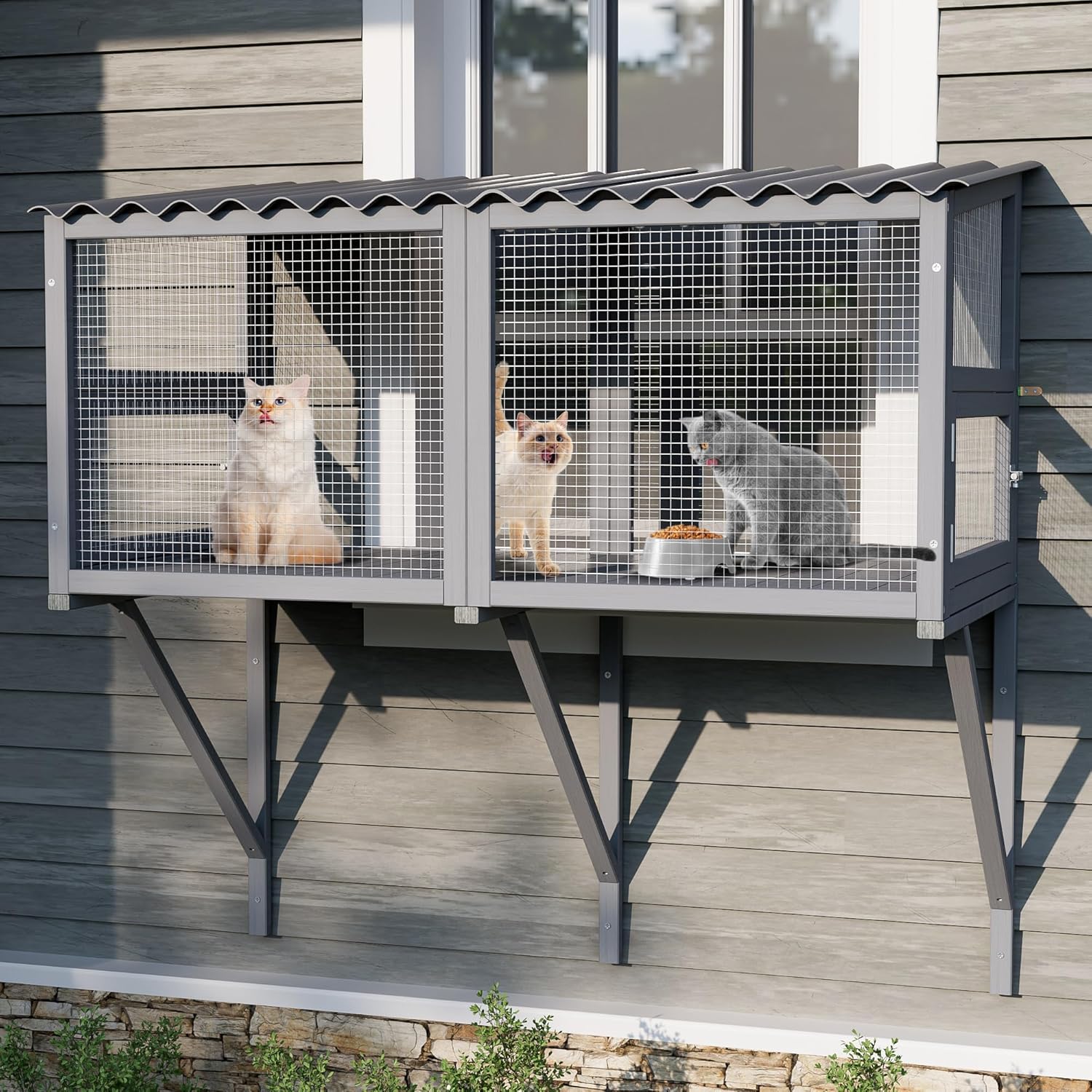 Amazon.com: Decomax Cat Catio, Cat Window Perch for Large Cats - Catio ...