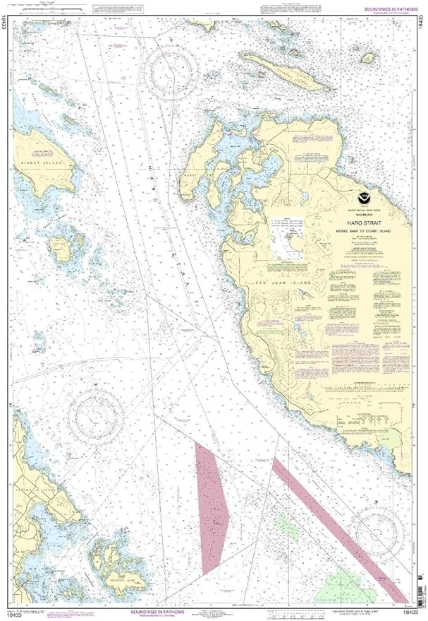 Amazon.com : 18433-Haro Strait, Middle Bank to Stuart Island : Fishing ...
