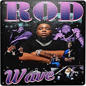 Amazon.com : HYFSDZS Rod Rapper Wave Metal Signs Vintage Wall Decor ...
