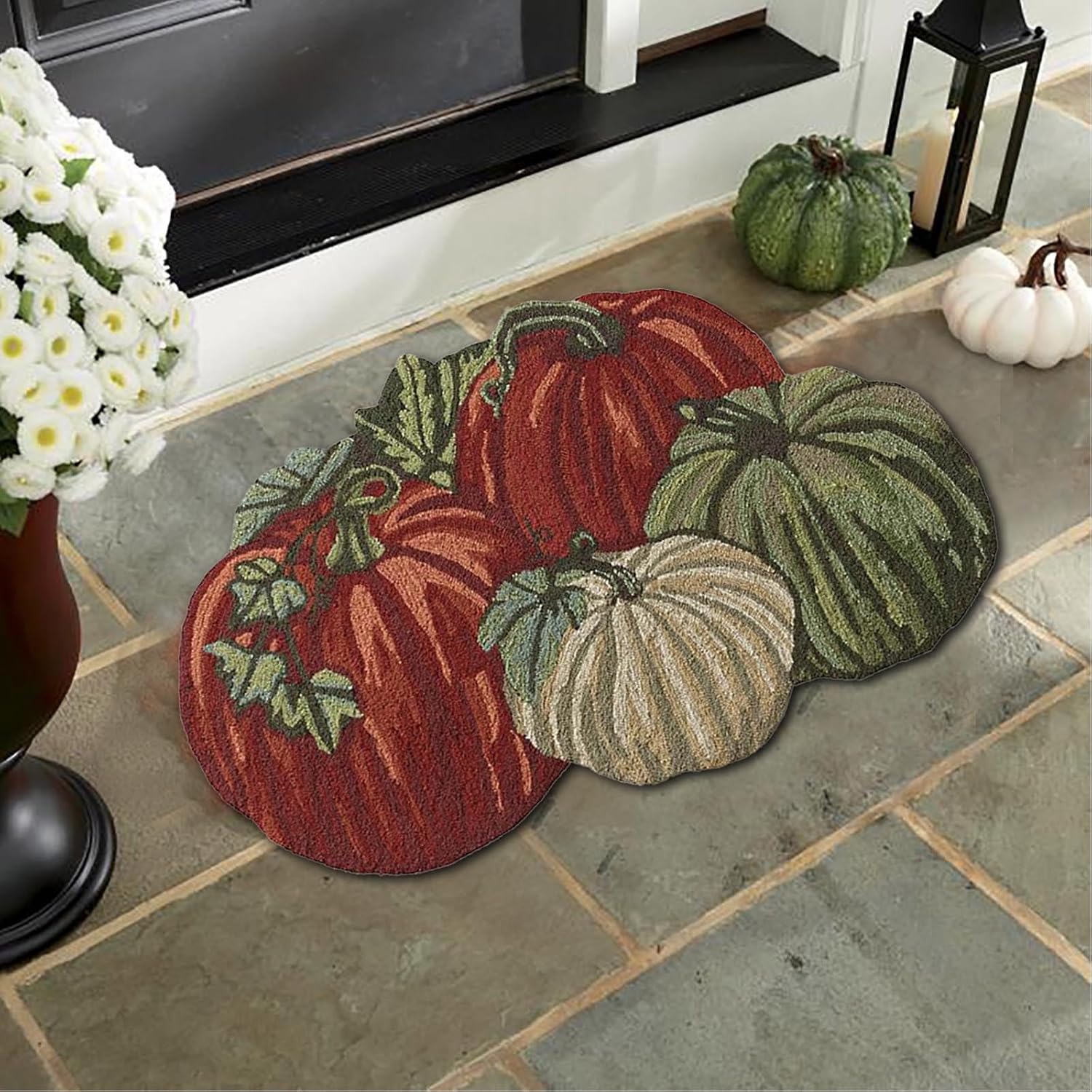Amazon.com: FRJINIE Thanksgiving Pumpkin Rug - 31"×22", Non Slip ...