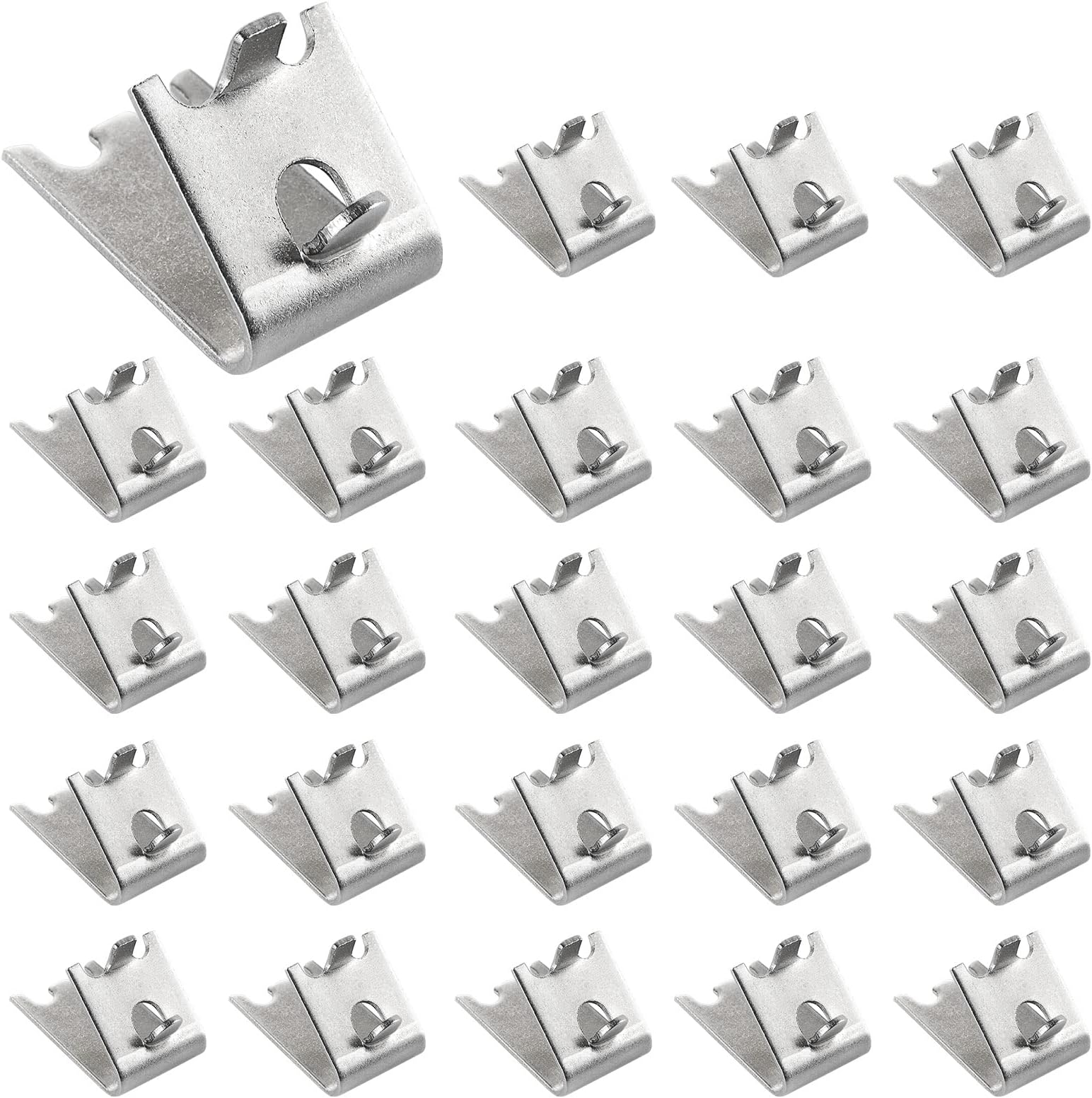 Amazon.com: 24 Pieces Stainless Steel Freezer Shelf Clip, Heavy Duty ...
