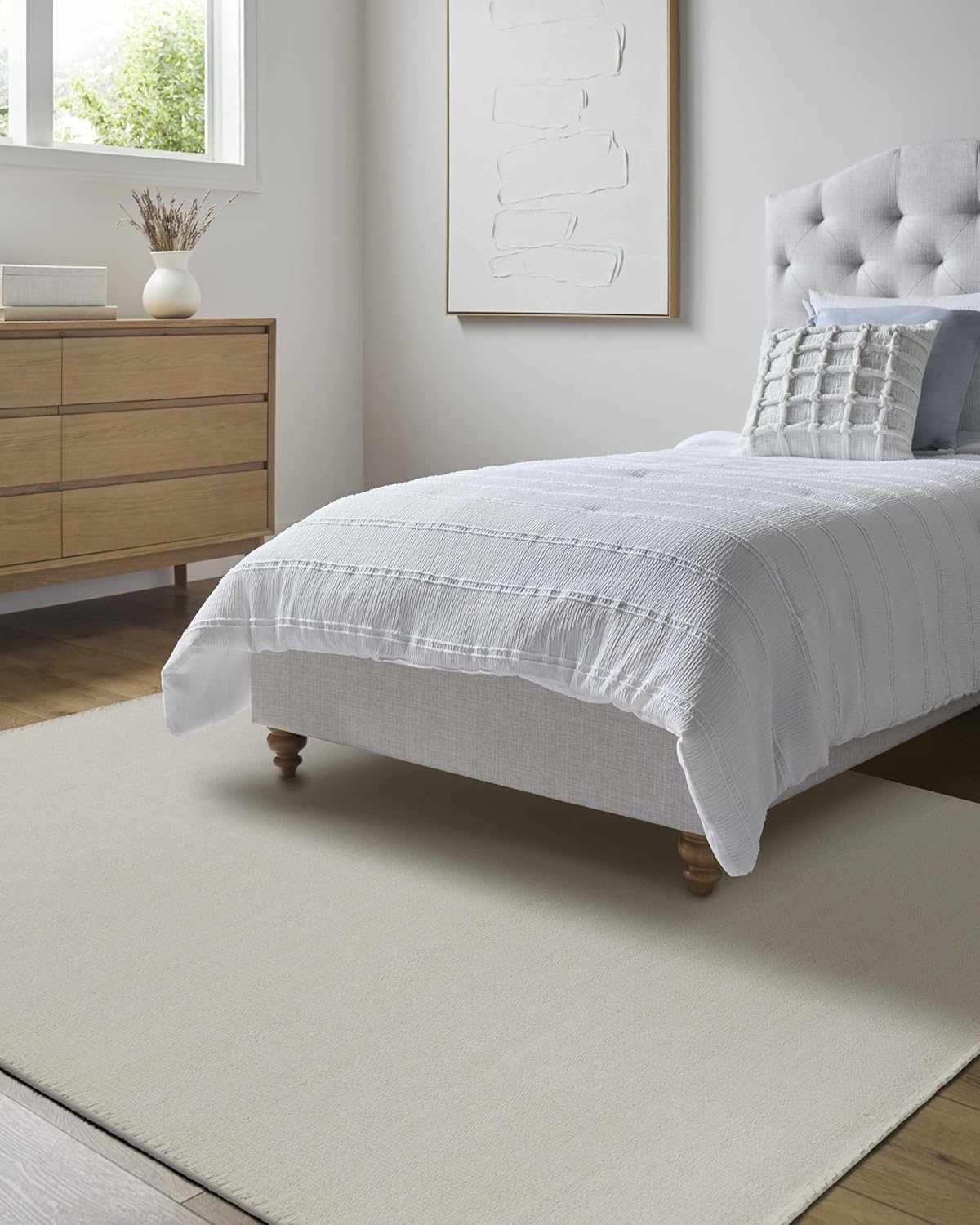 Amazon.com: Hauteloom Ayumu Wool Living Room, Bedroom Area Rug ...