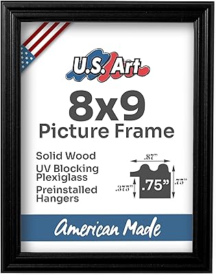 Amazon.com - US Art 22x26 Black 0.75 in Wooden Photo Picture Poster ...