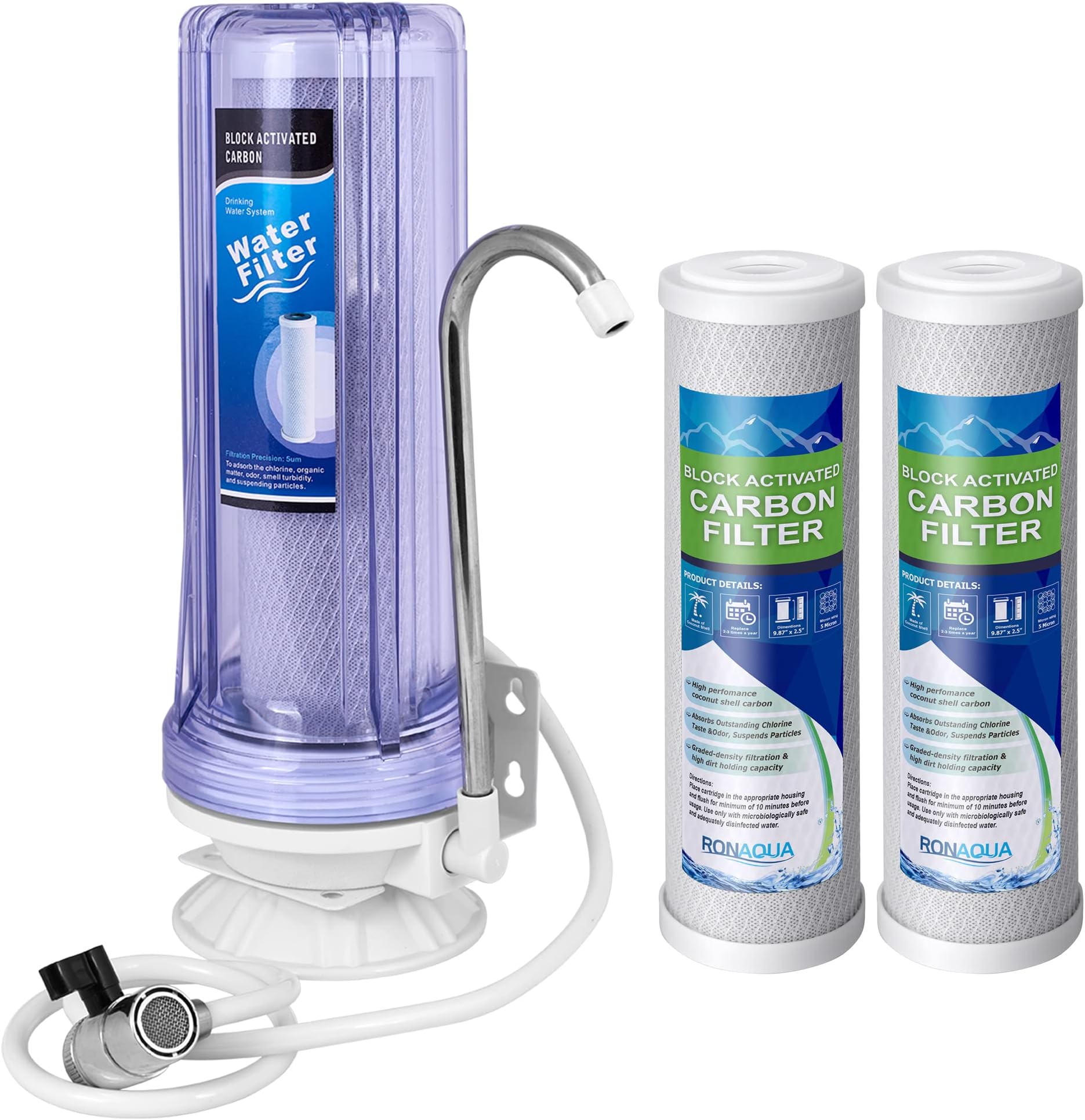 Amazon.com: Pure Blue H2O G30 Classic Countertop Water Filter, White ...